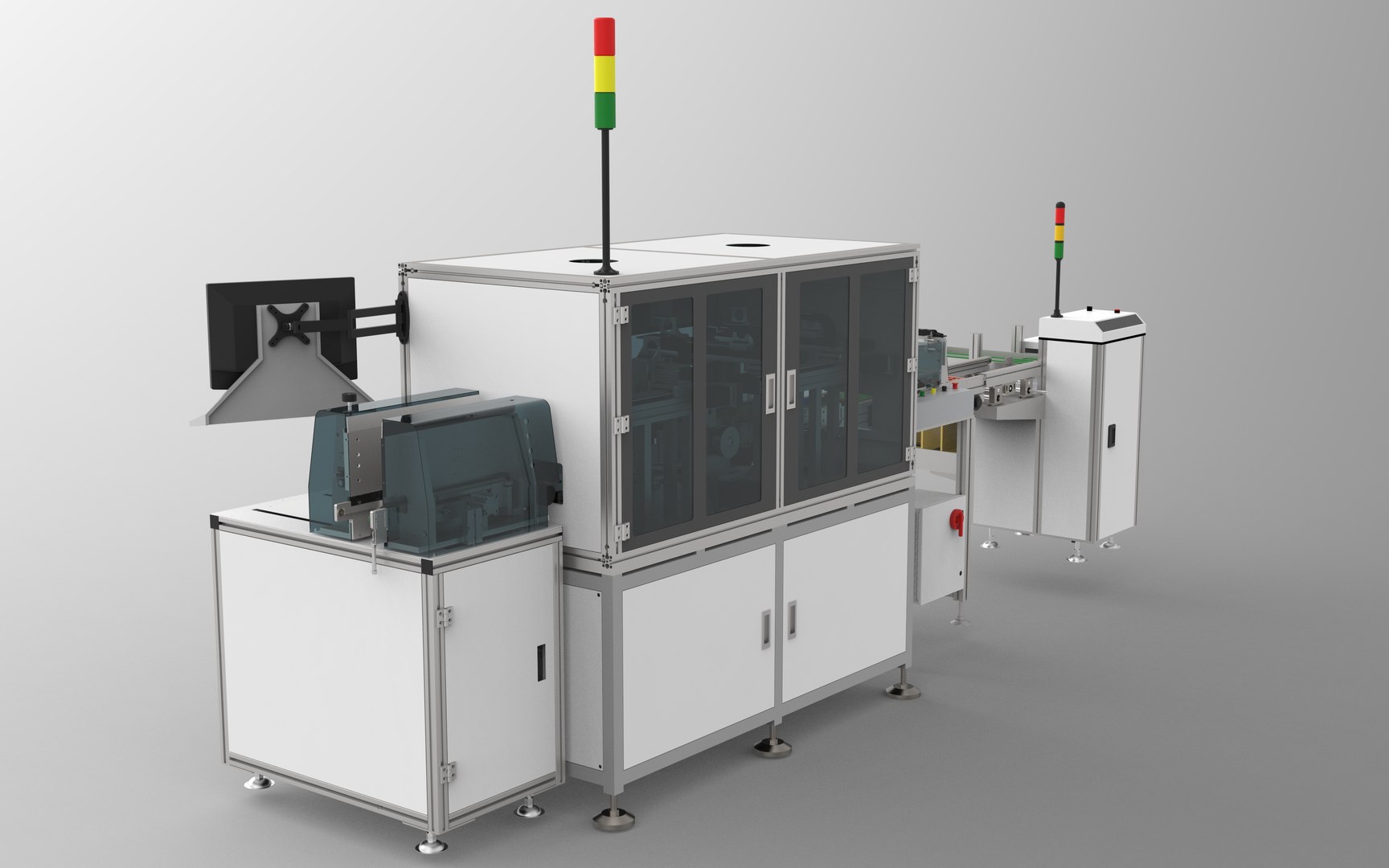 3D PCB Loading And Unloading Dispensing Test Automatic Assembly Line ...