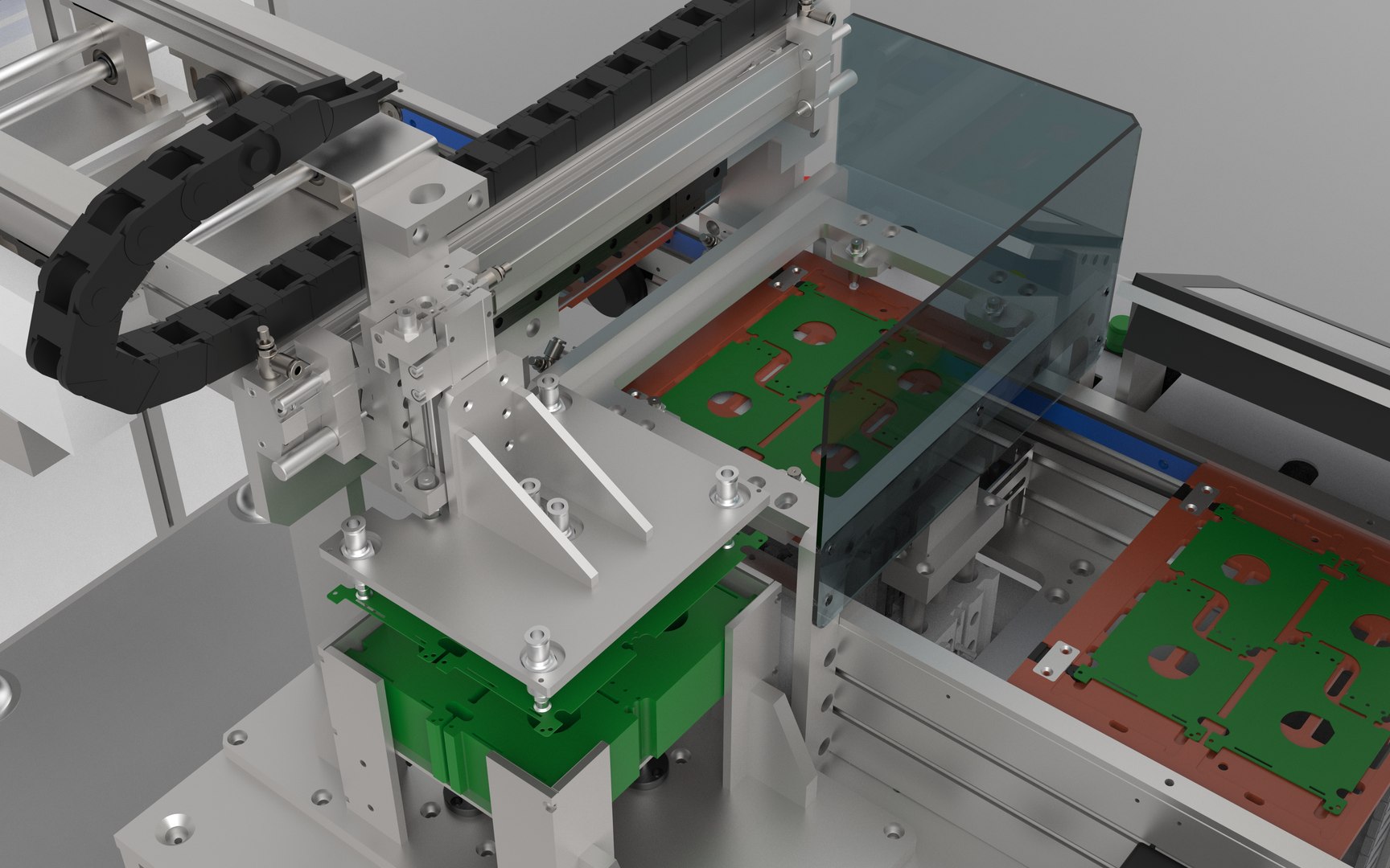 3D PCB Loading And Unloading Dispensing Test Automatic Assembly Line ...