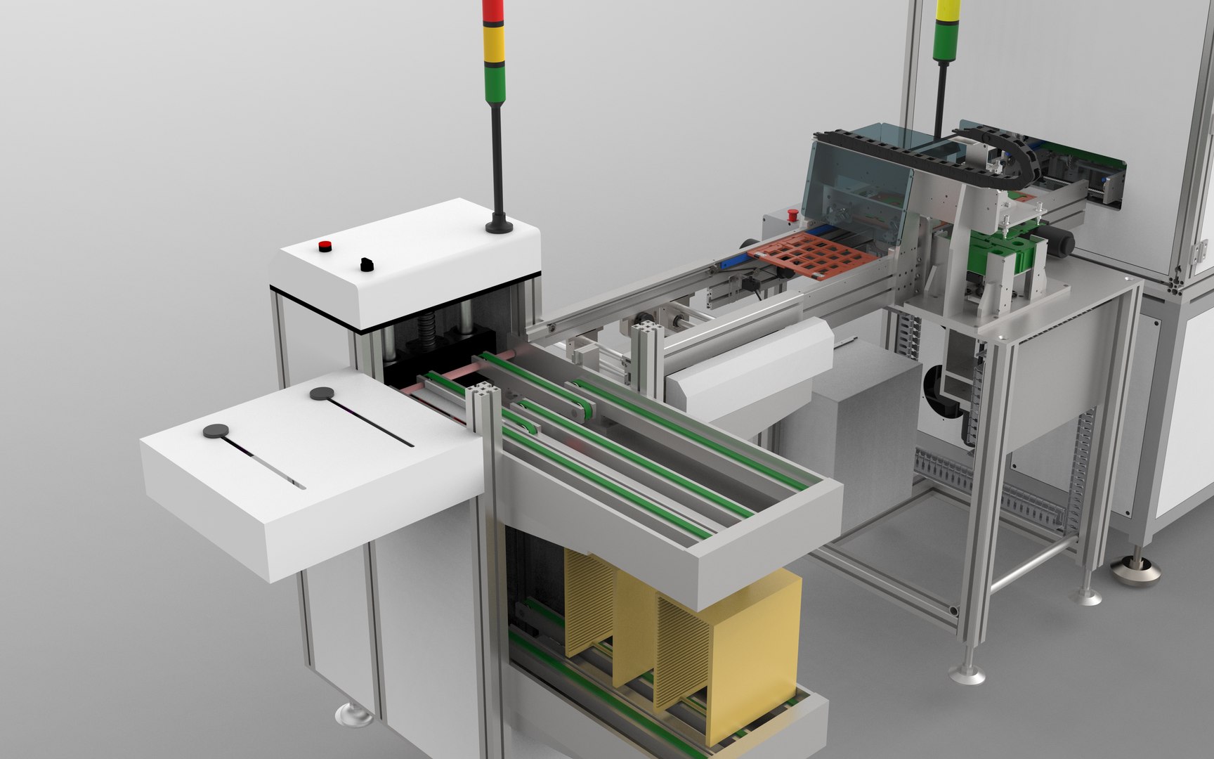 3D PCB Loading And Unloading Dispensing Test Automatic Assembly Line ...