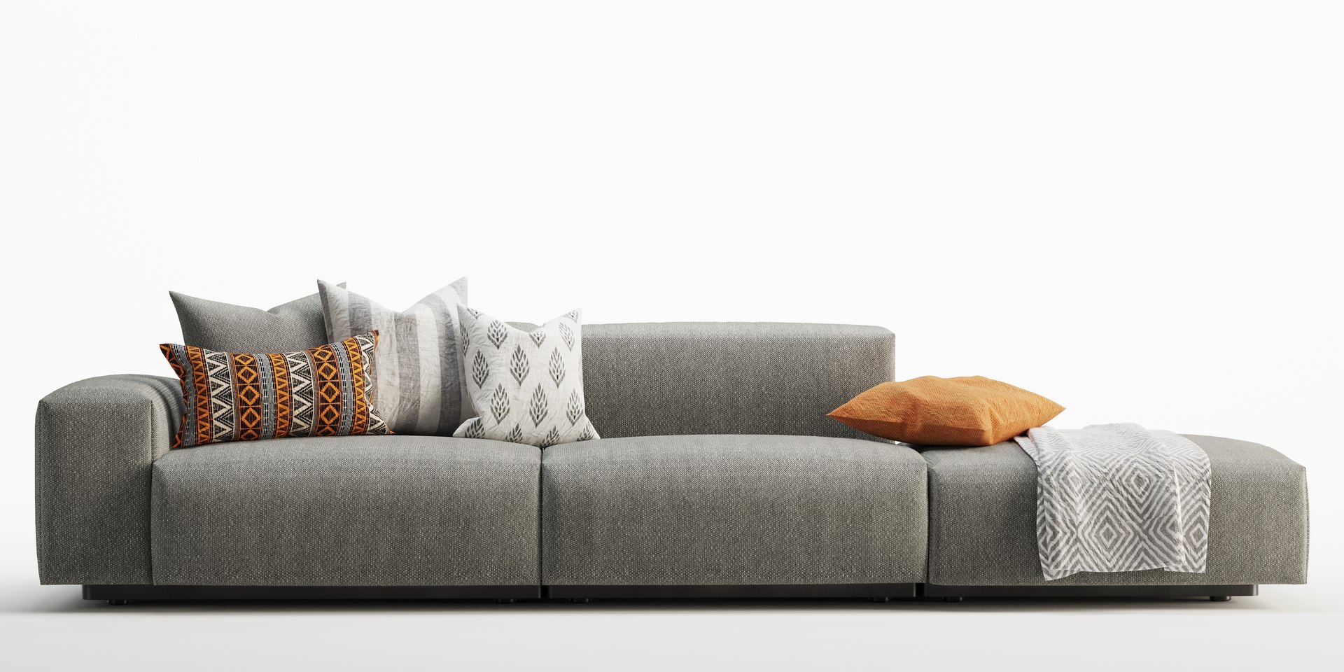 Vitra Soft Modular Sofa Three-Seater 3D model - TurboSquid 1929566