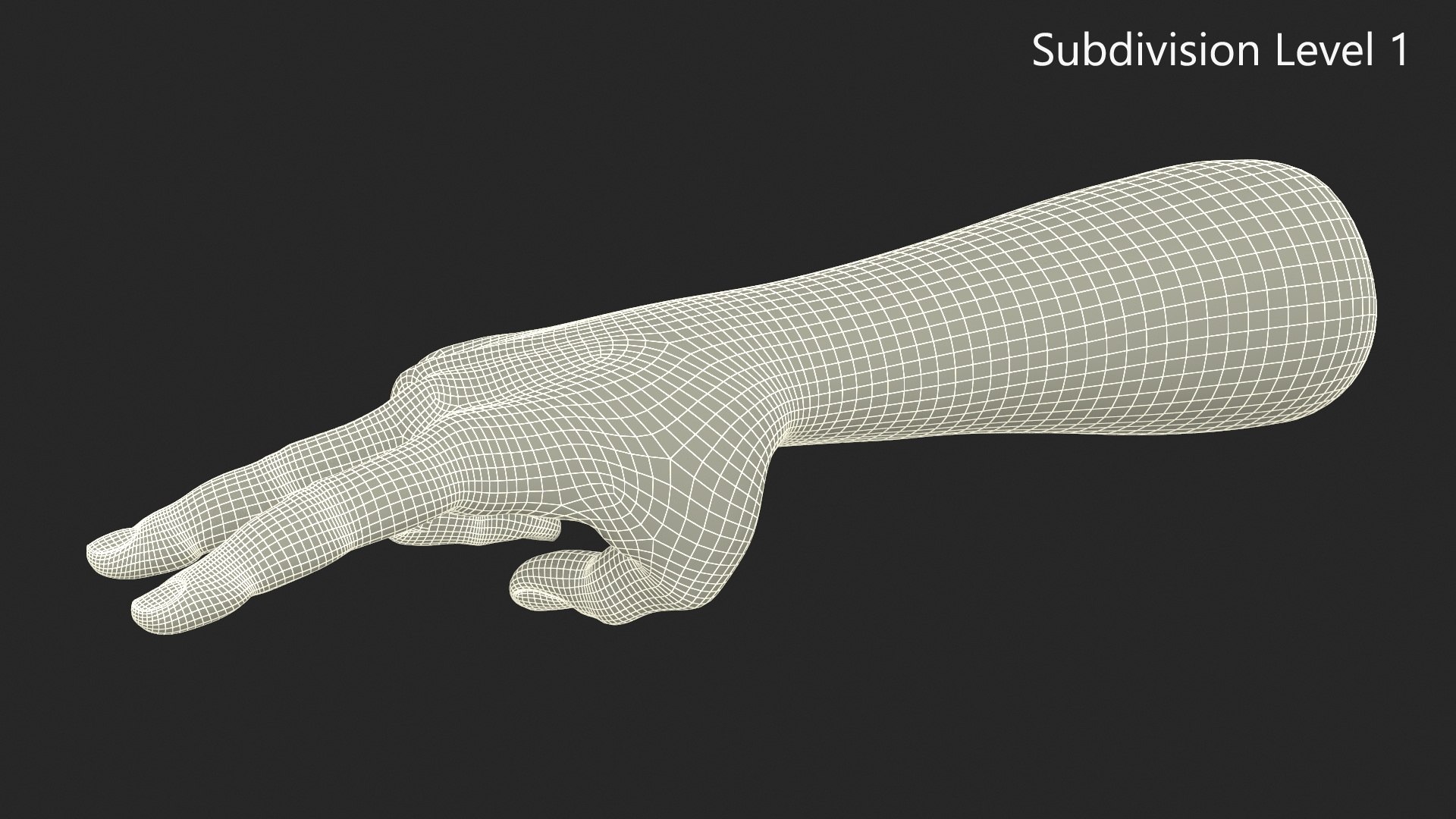 Male Caucasian Hand Victory Sign Pose 3D - TurboSquid 2193899