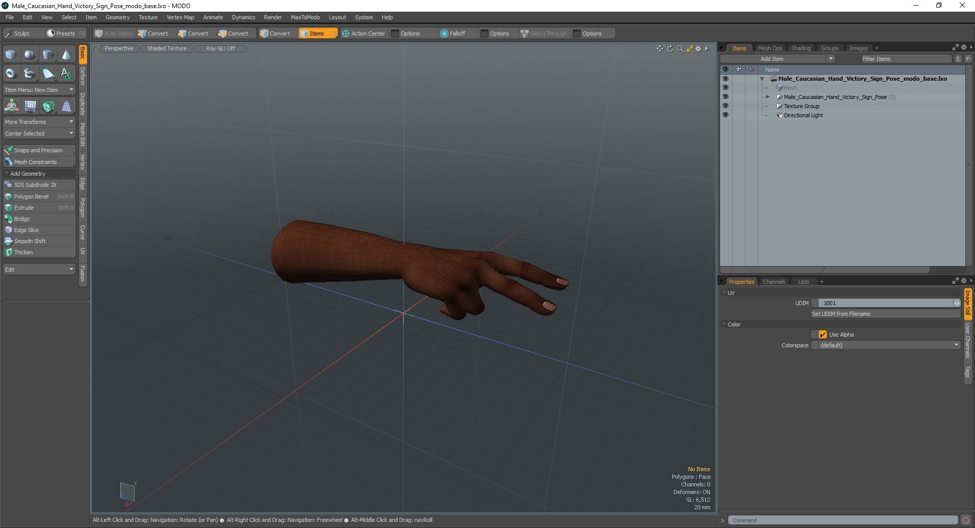 Male Caucasian Hand Victory Sign Pose 3D - TurboSquid 2193899