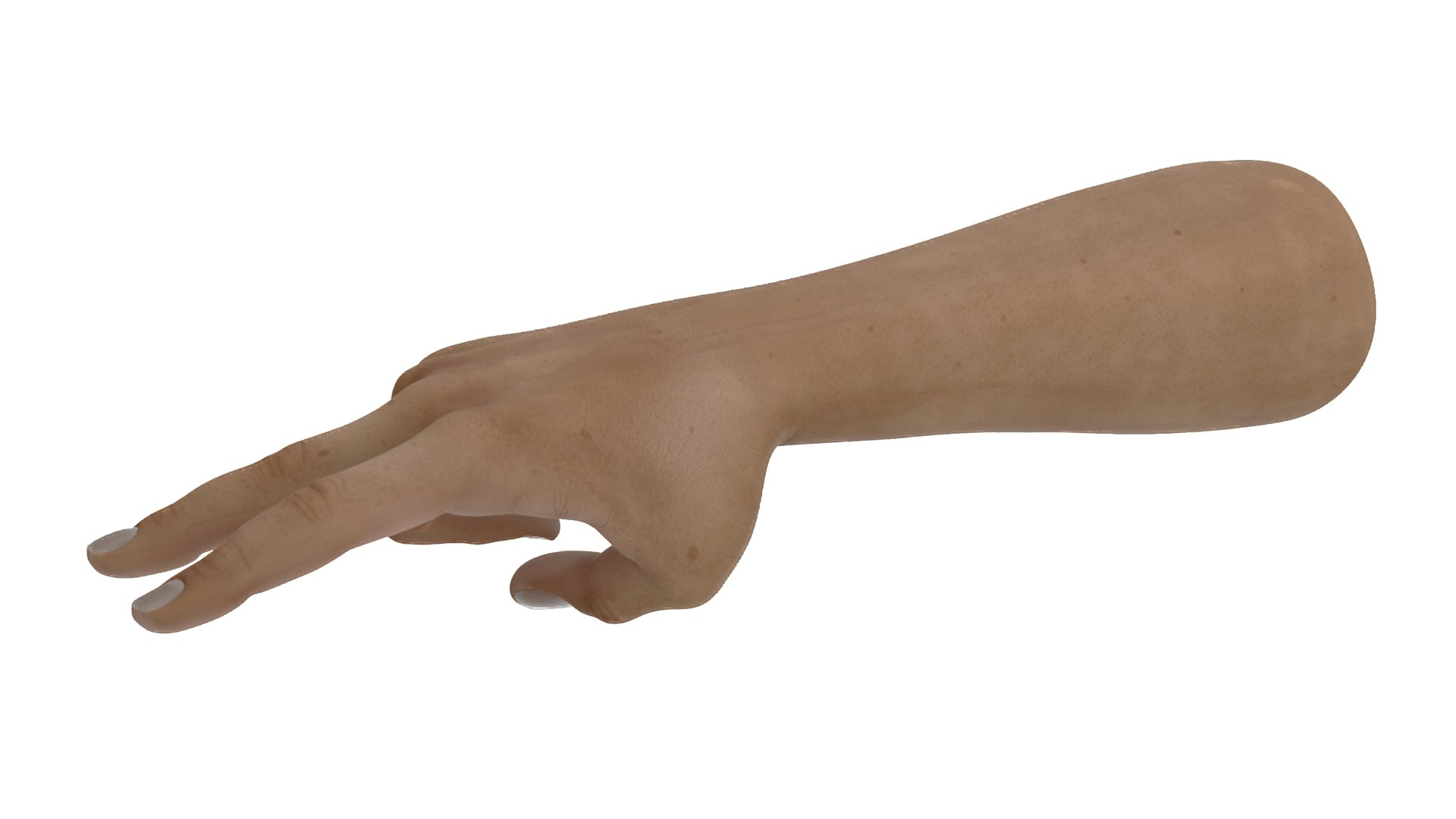 Male Caucasian Hand Victory Sign Pose 3D - TurboSquid 2193899