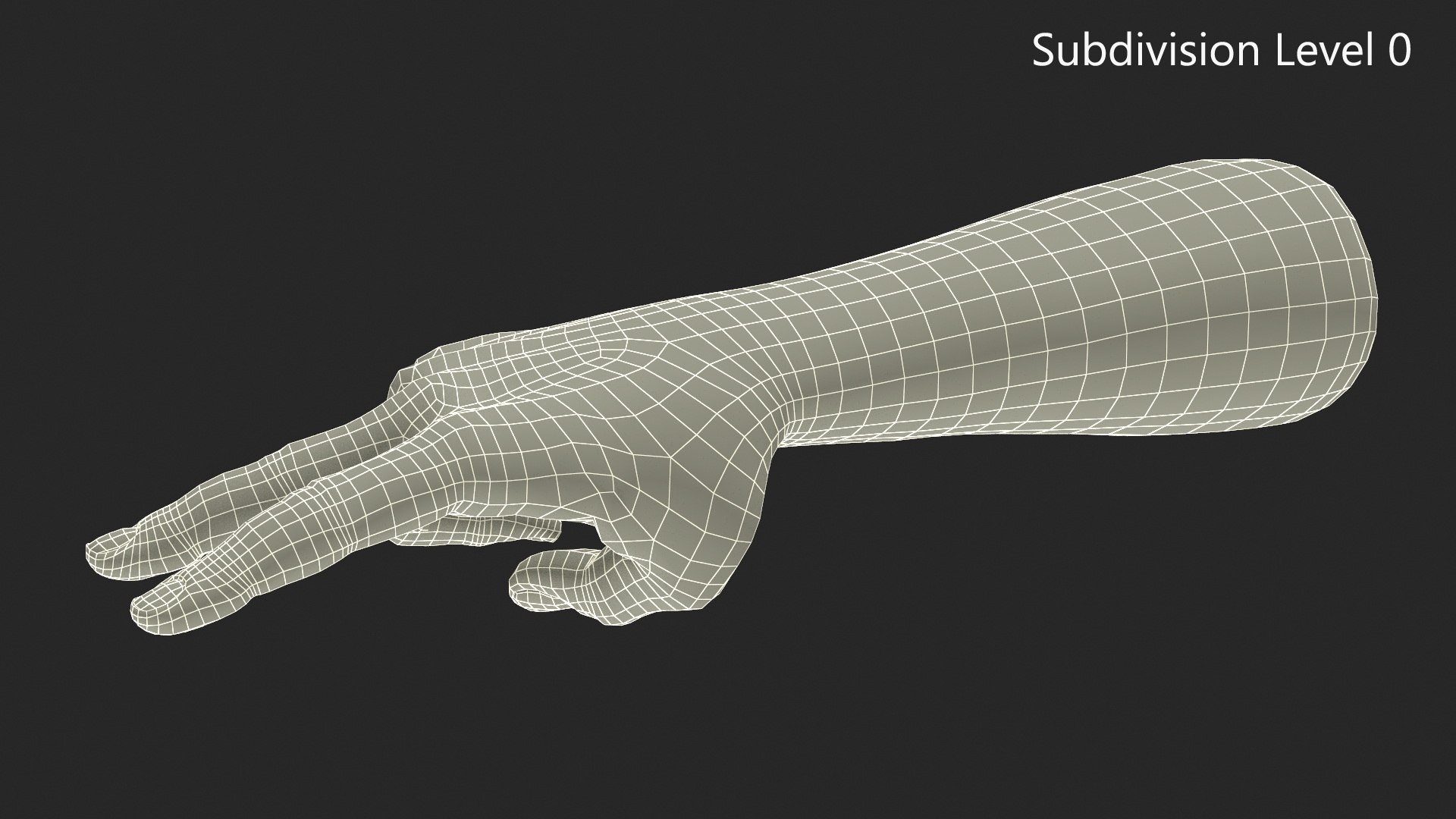 Male Caucasian Hand Victory Sign Pose 3D - TurboSquid 2193899