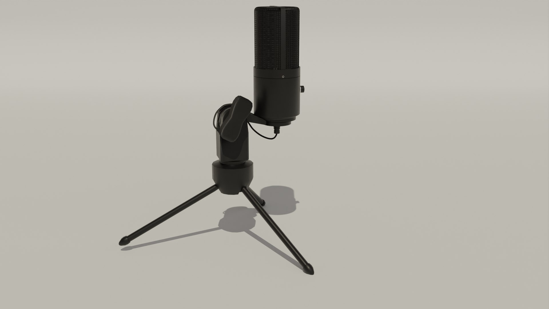 Black Microphone Minimalistic 3D Model - TurboSquid 2076146