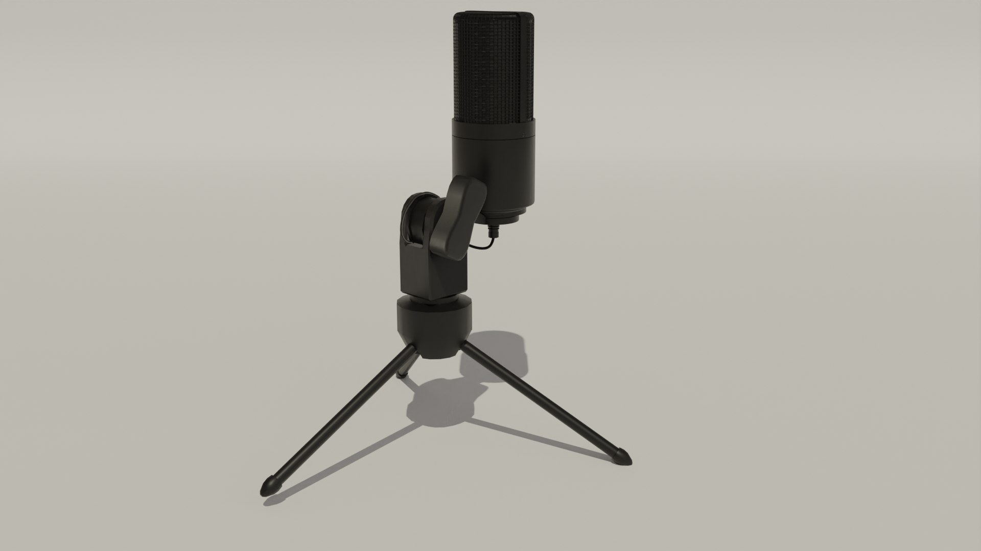 Black Microphone Minimalistic 3D Model - TurboSquid 2076146