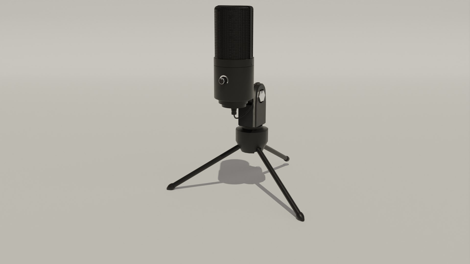 Black Microphone Minimalistic 3D Model - TurboSquid 2076146