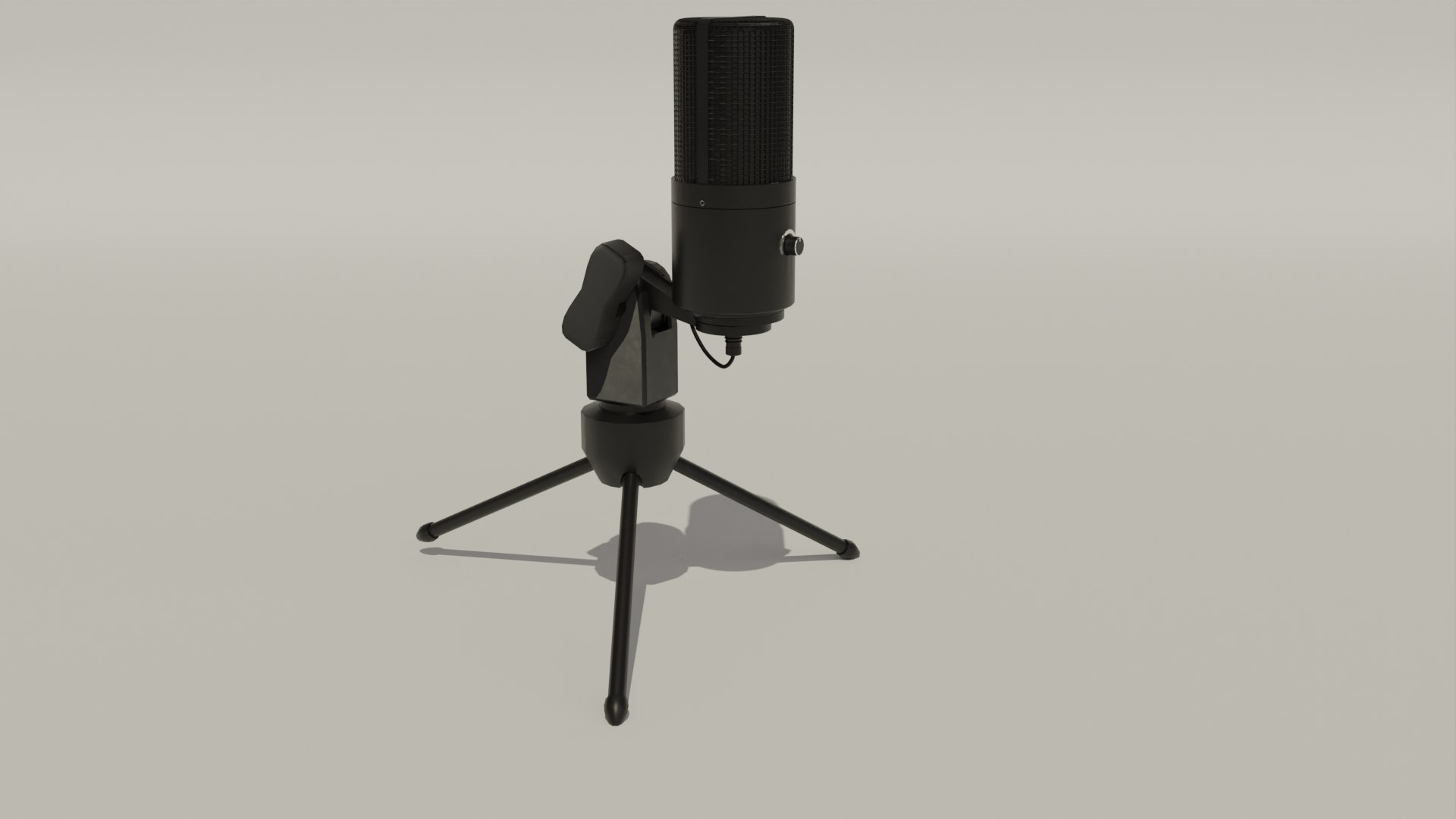 Black Microphone Minimalistic 3D Model - TurboSquid 2076146
