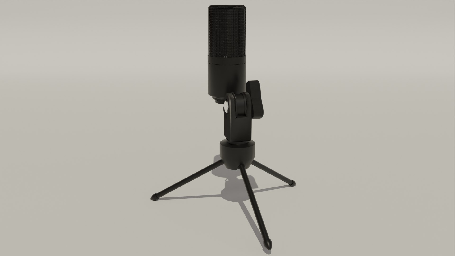 Black Microphone Minimalistic 3D Model - TurboSquid 2076146