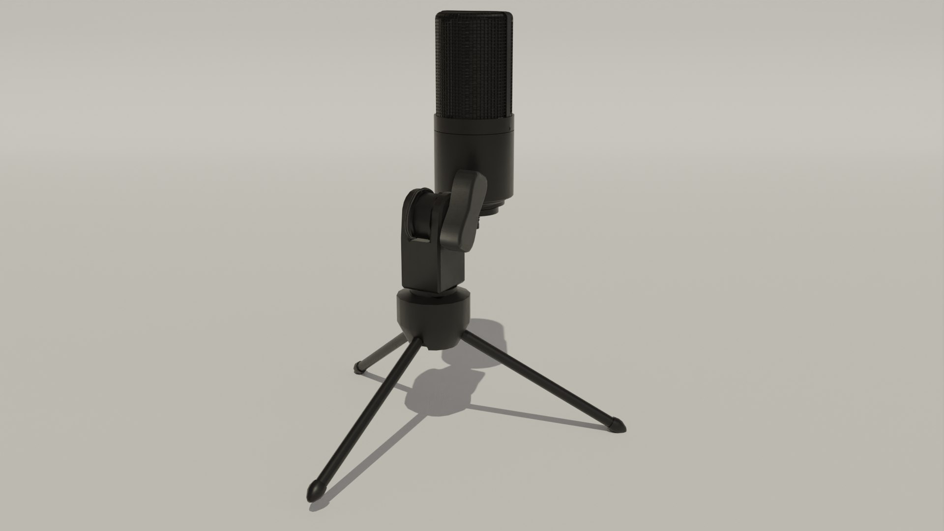 Black Microphone Minimalistic 3D Model - TurboSquid 2076146