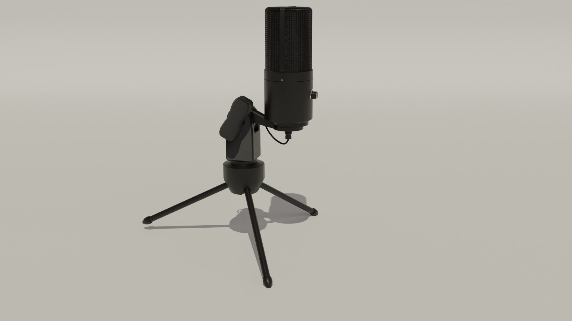 Black Microphone Minimalistic 3D Model - TurboSquid 2076146