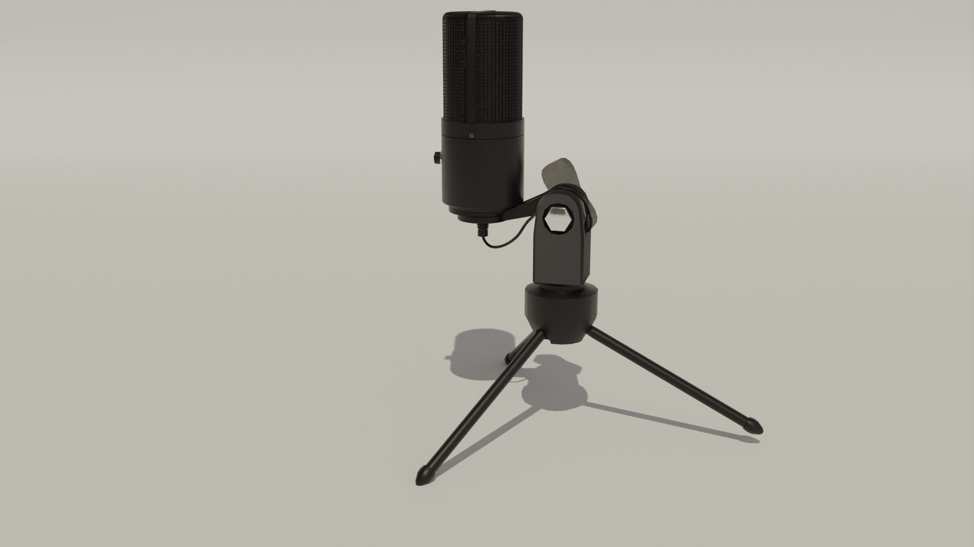 Black Microphone Minimalistic 3D Model - TurboSquid 2076146