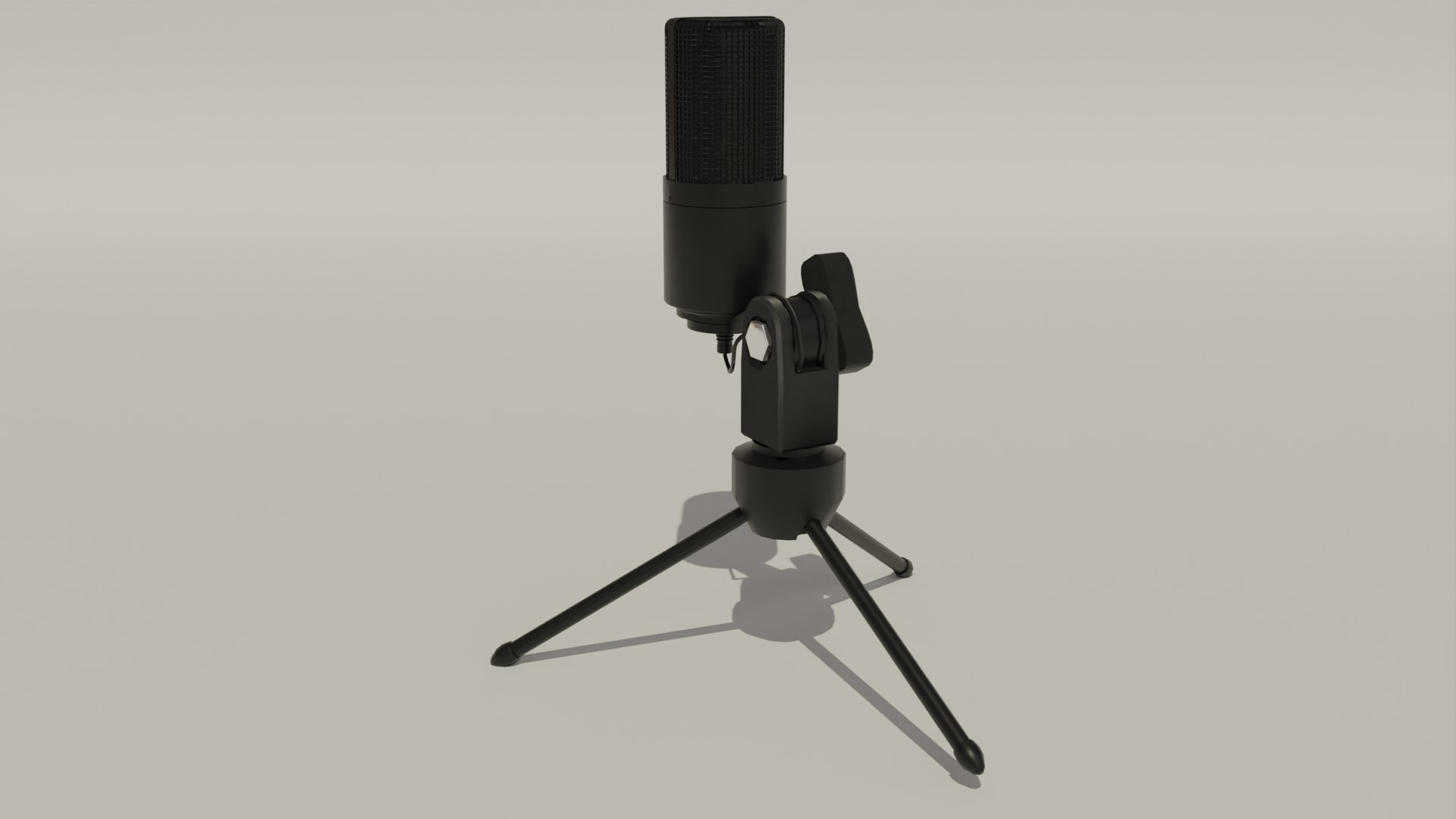 Black Microphone Minimalistic 3D Model - TurboSquid 2076146