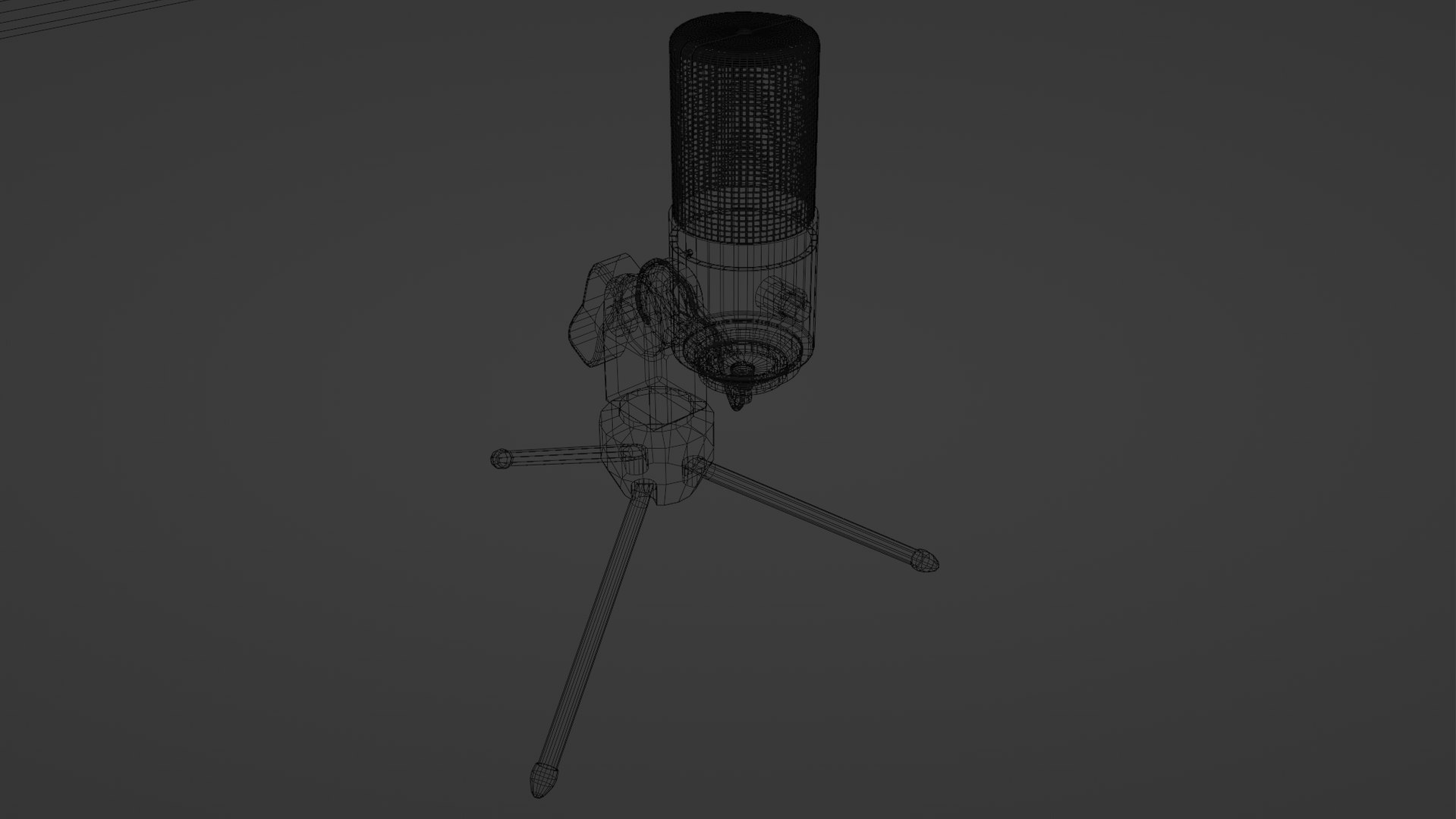 Black Microphone Minimalistic 3D Model - TurboSquid 2076146