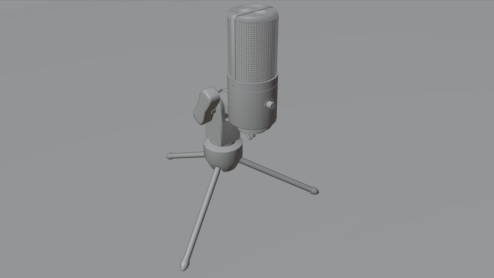Black Microphone Minimalistic 3D model - TurboSquid 2076146