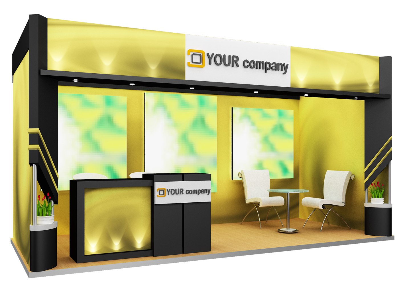 3D Booth Exhibition Stand a578b model - TurboSquid 1807195