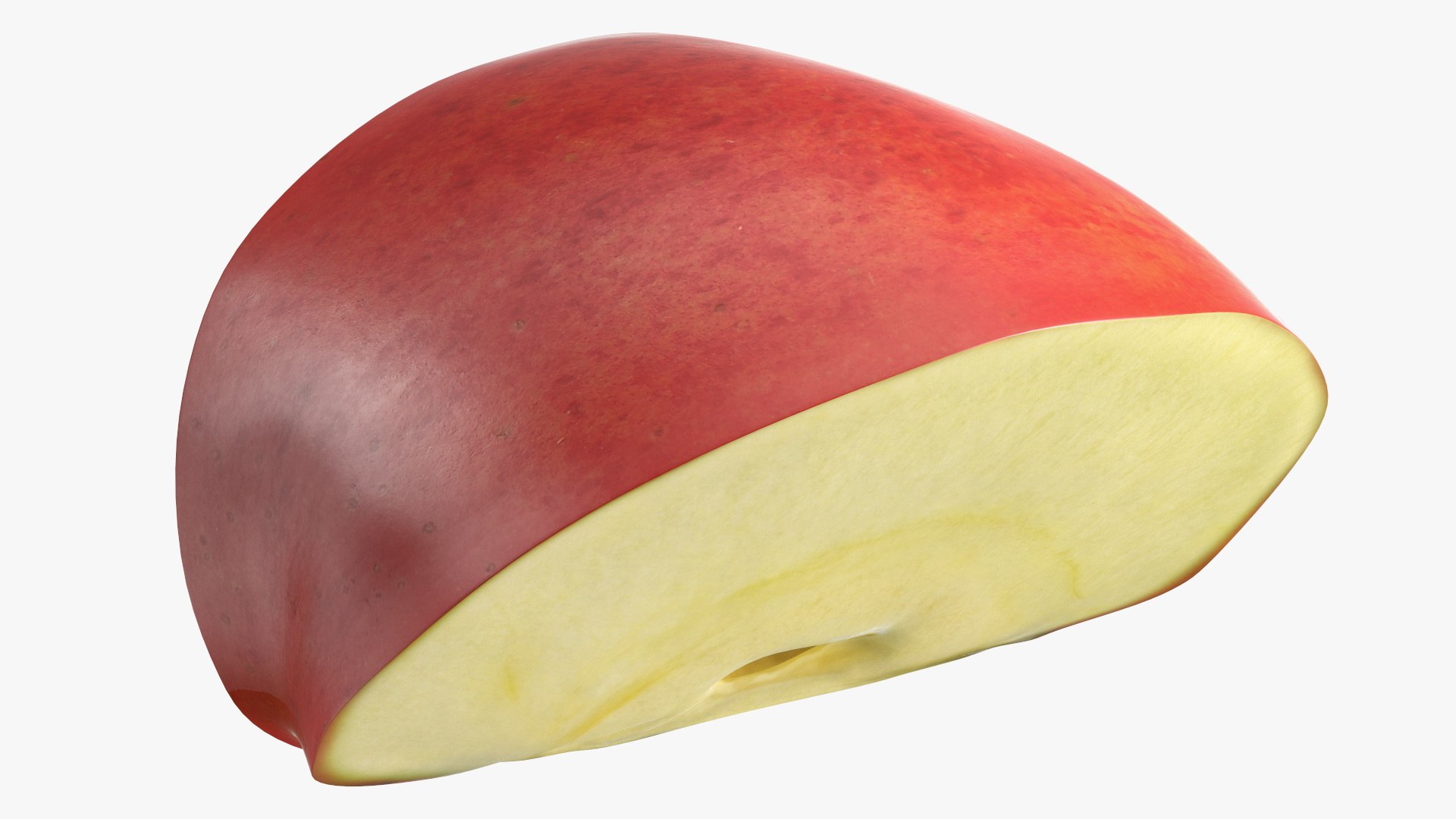 Sliced Red Apple Half Model - TurboSquid 2202501
