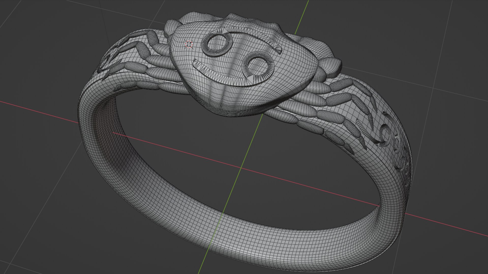 Cancer Astrology Ring 3D Model - TurboSquid 2334879