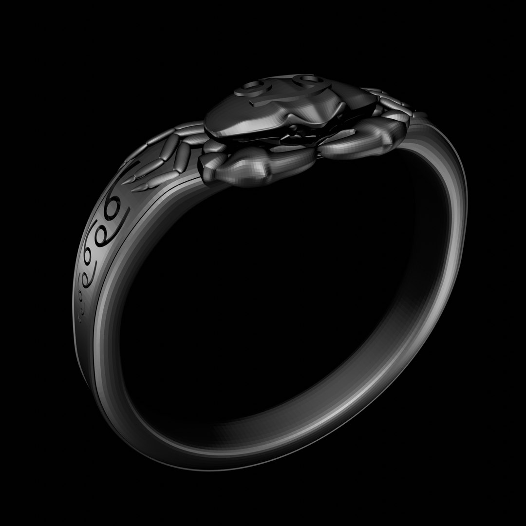 Cancer Astrology Ring 3D Model - TurboSquid 2334879