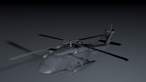 aircraft helicopter c4d