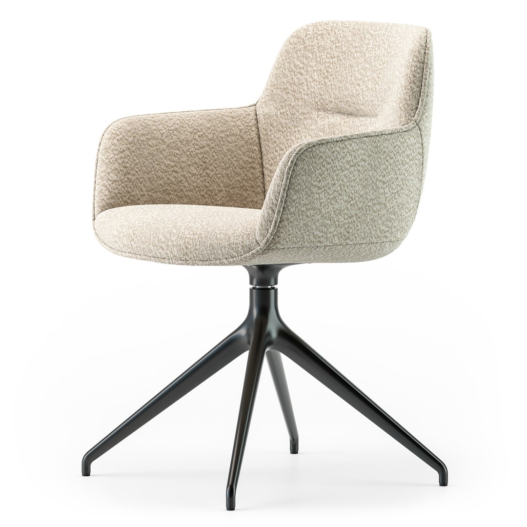 3D Calligaris Cocoon Metal Base Armchair - TurboSquid 1972688