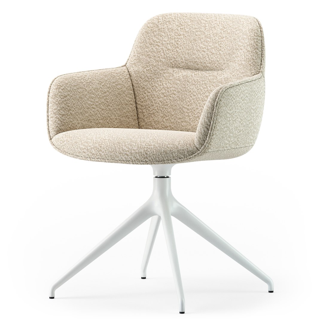 3D Calligaris Cocoon Metal Base Armchair - TurboSquid 1972688