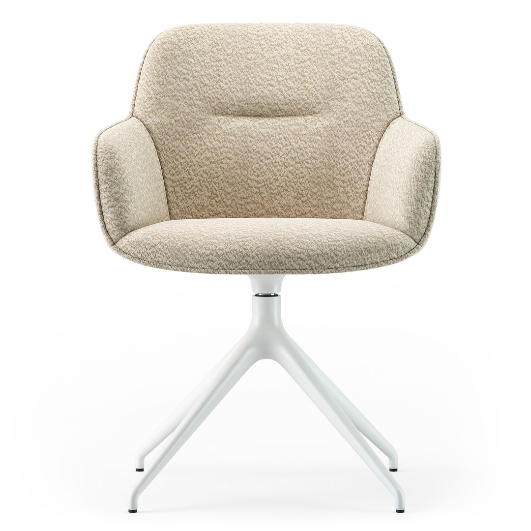 3D Calligaris Cocoon Metal Base Armchair - TurboSquid 1972688
