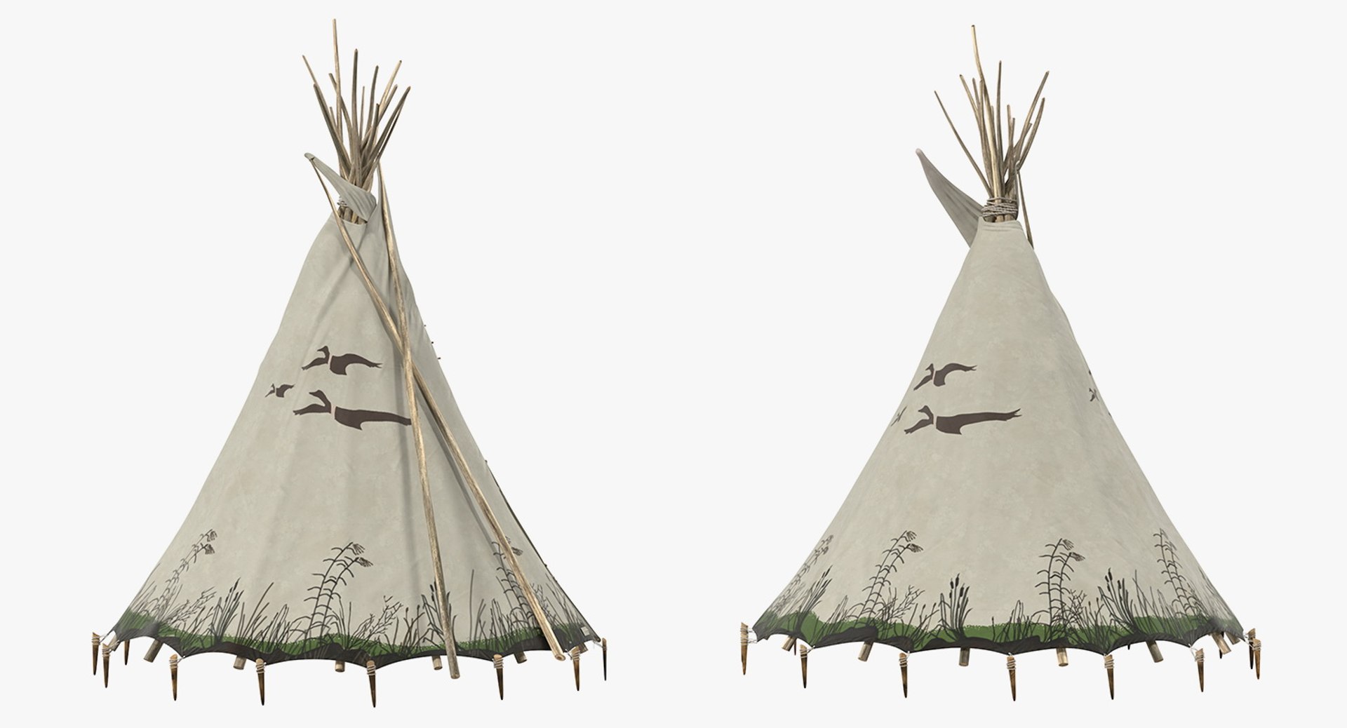 Traditional Tipi 3D Model - TurboSquid 1387640