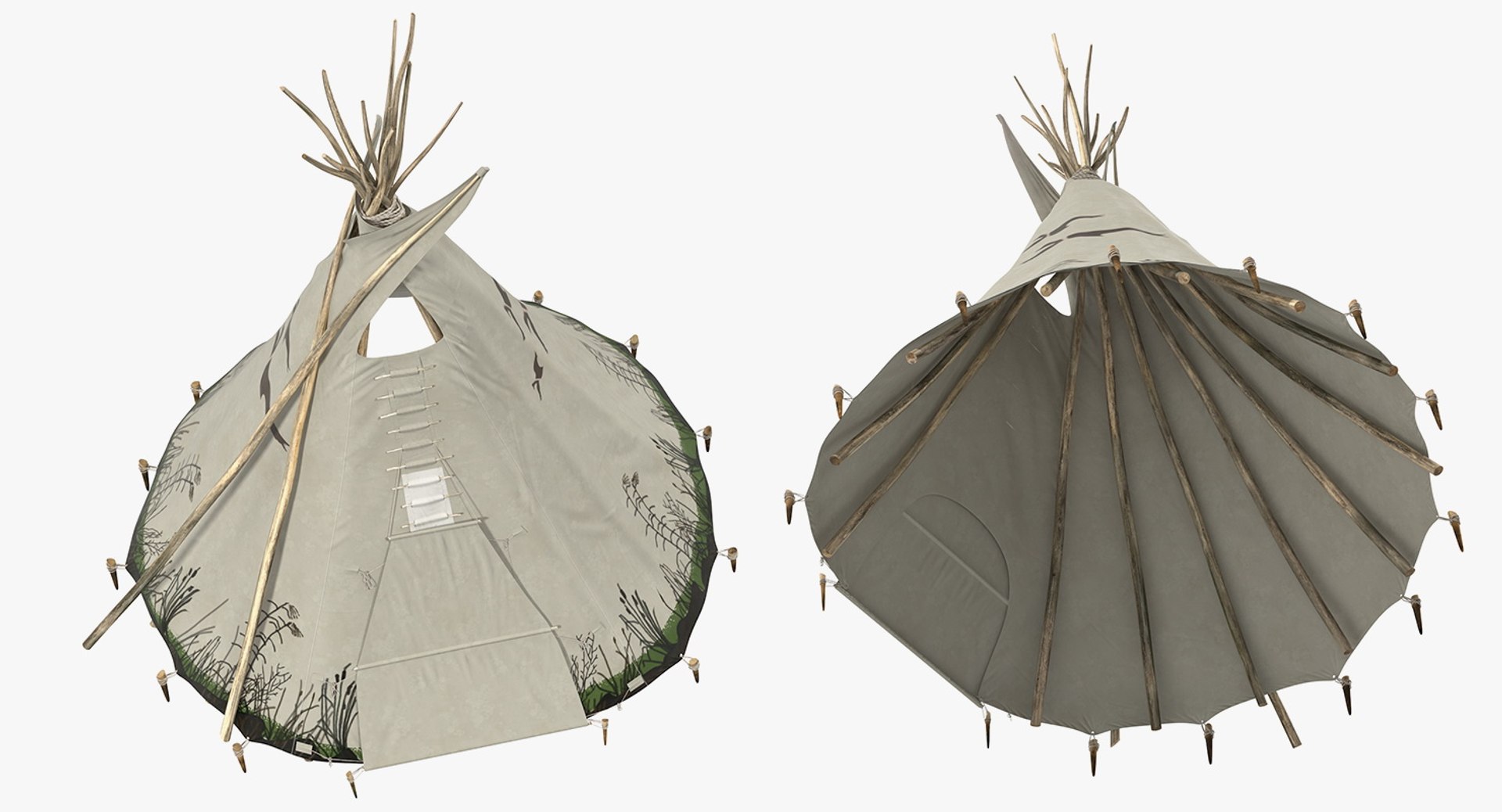 Traditional Tipi 3D Model - TurboSquid 1387640