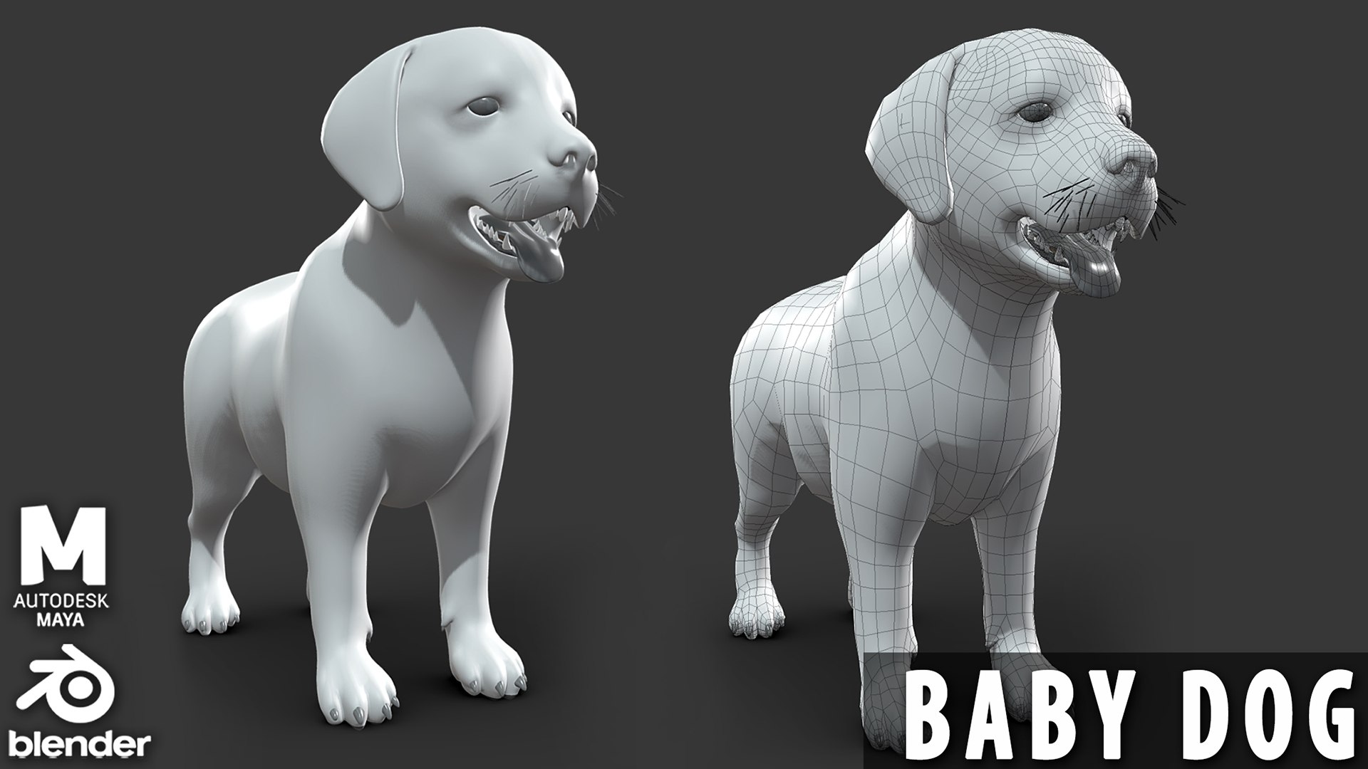 3D Baby Dog Model - TurboSquid 2238406