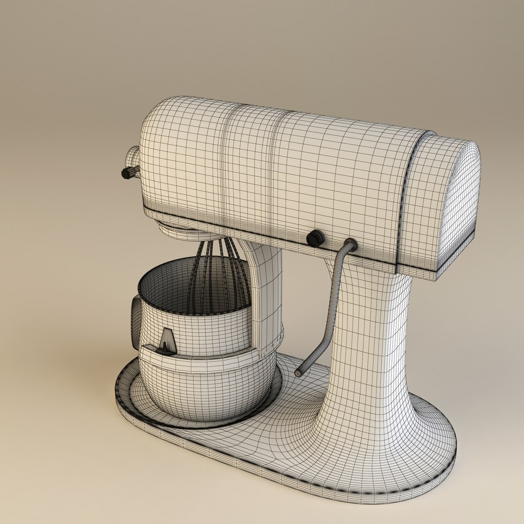 3d model of manual mixer