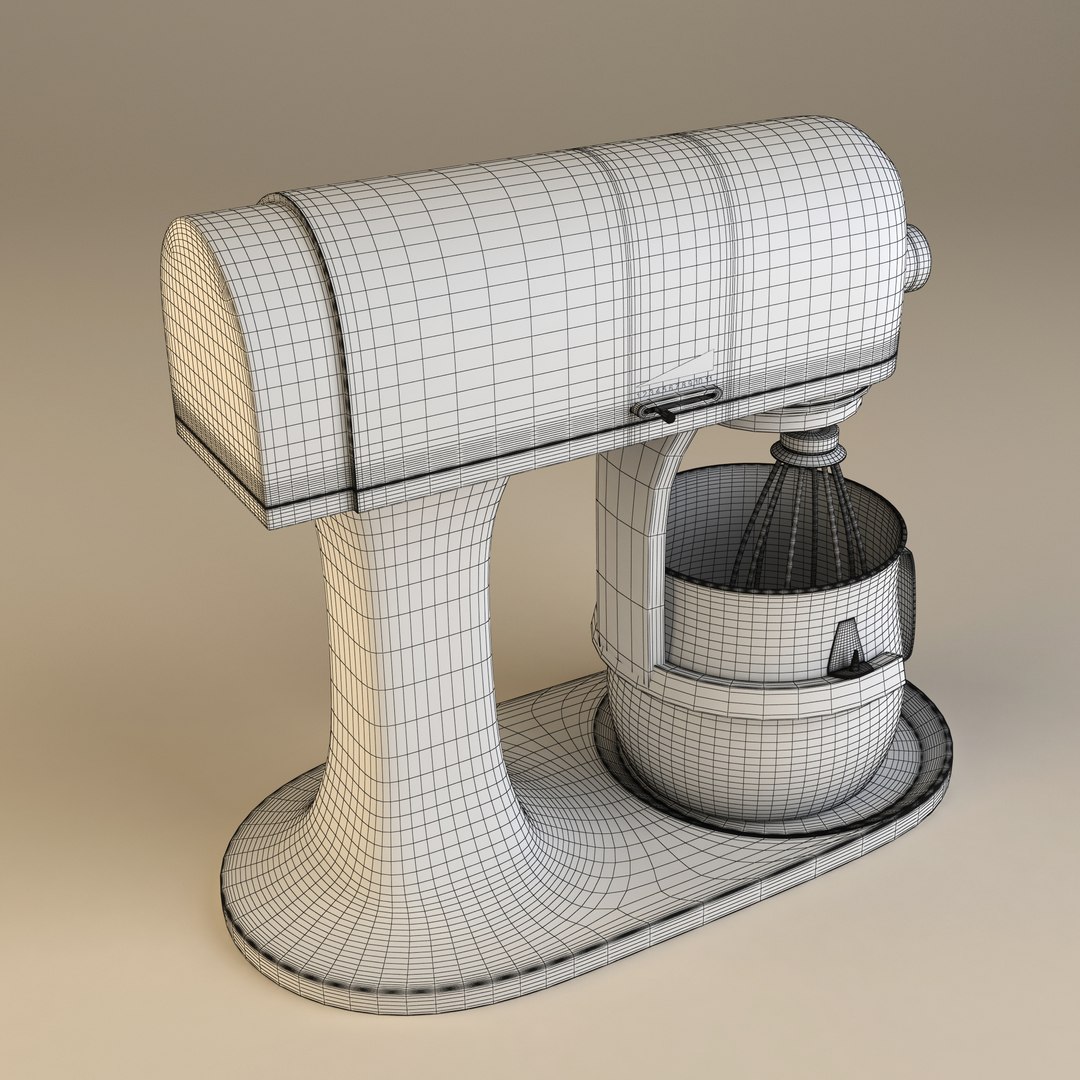 3d model of manual mixer