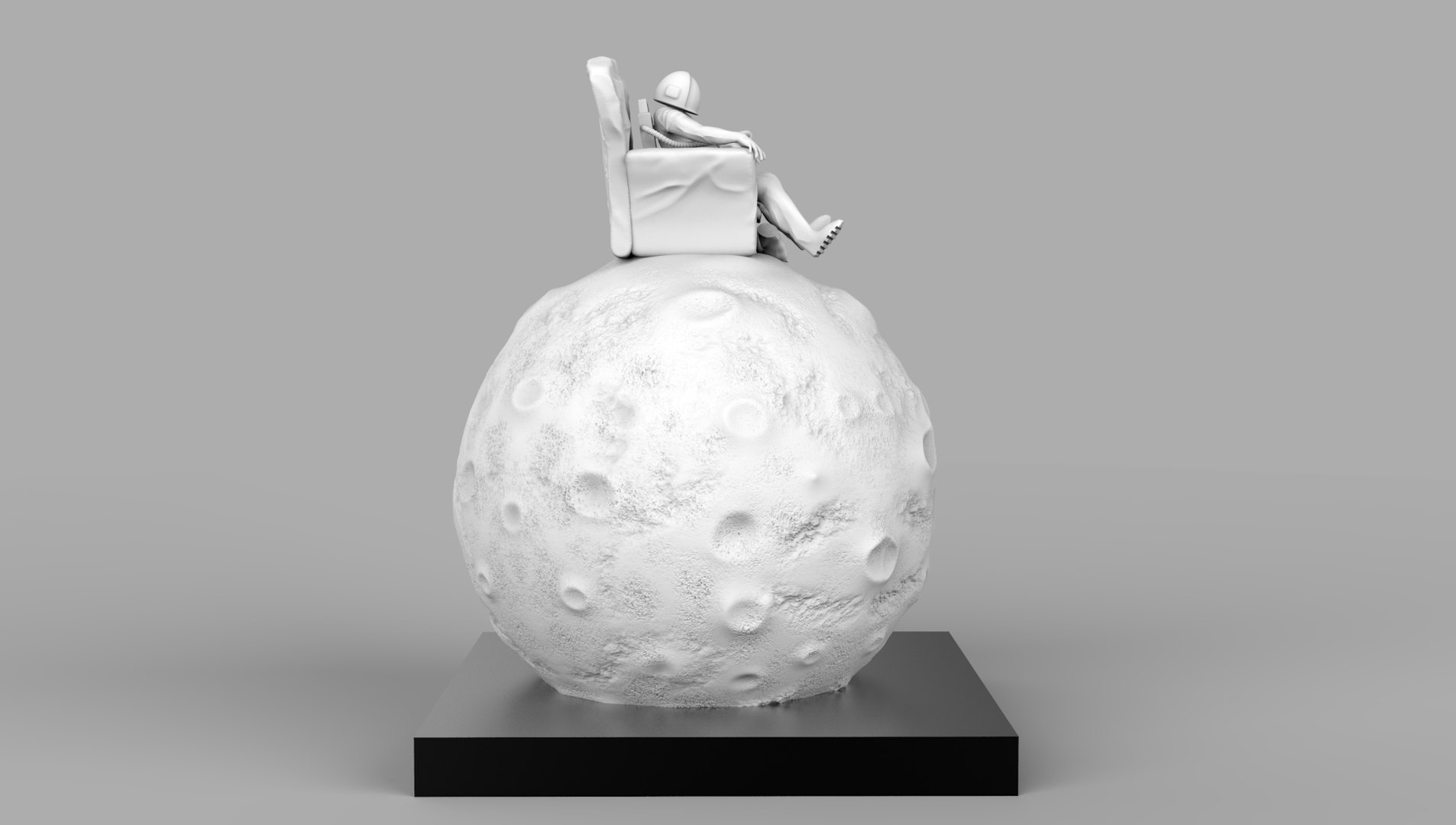 3D Space Moon - TurboSquid 1672179