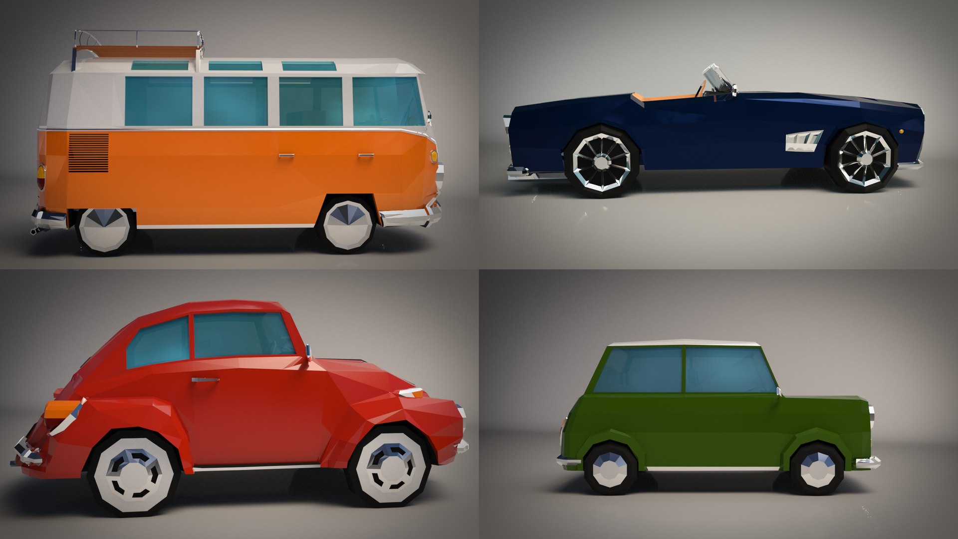 3D Cartoon Transporter Bus - TurboSquid 1338307