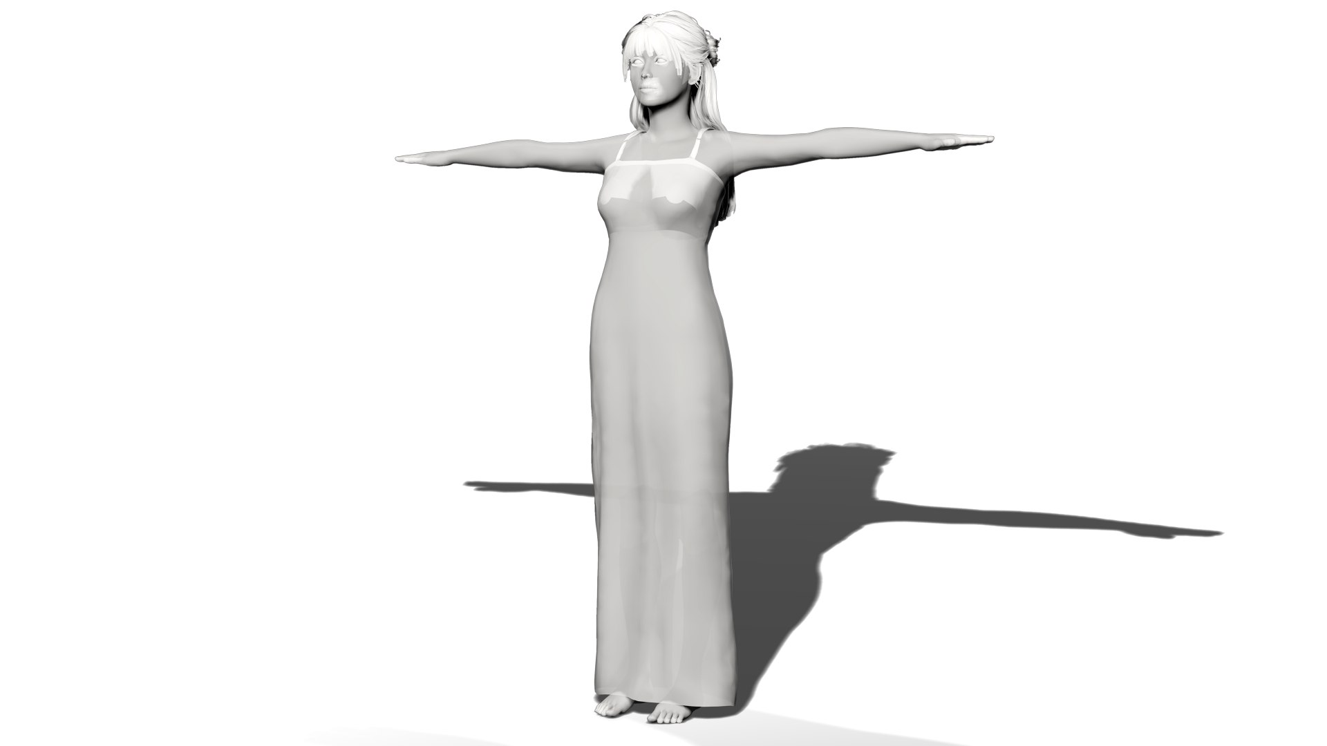 High Quality Female Character Red Dress 3D Model 3D Model - TurboSquid ...