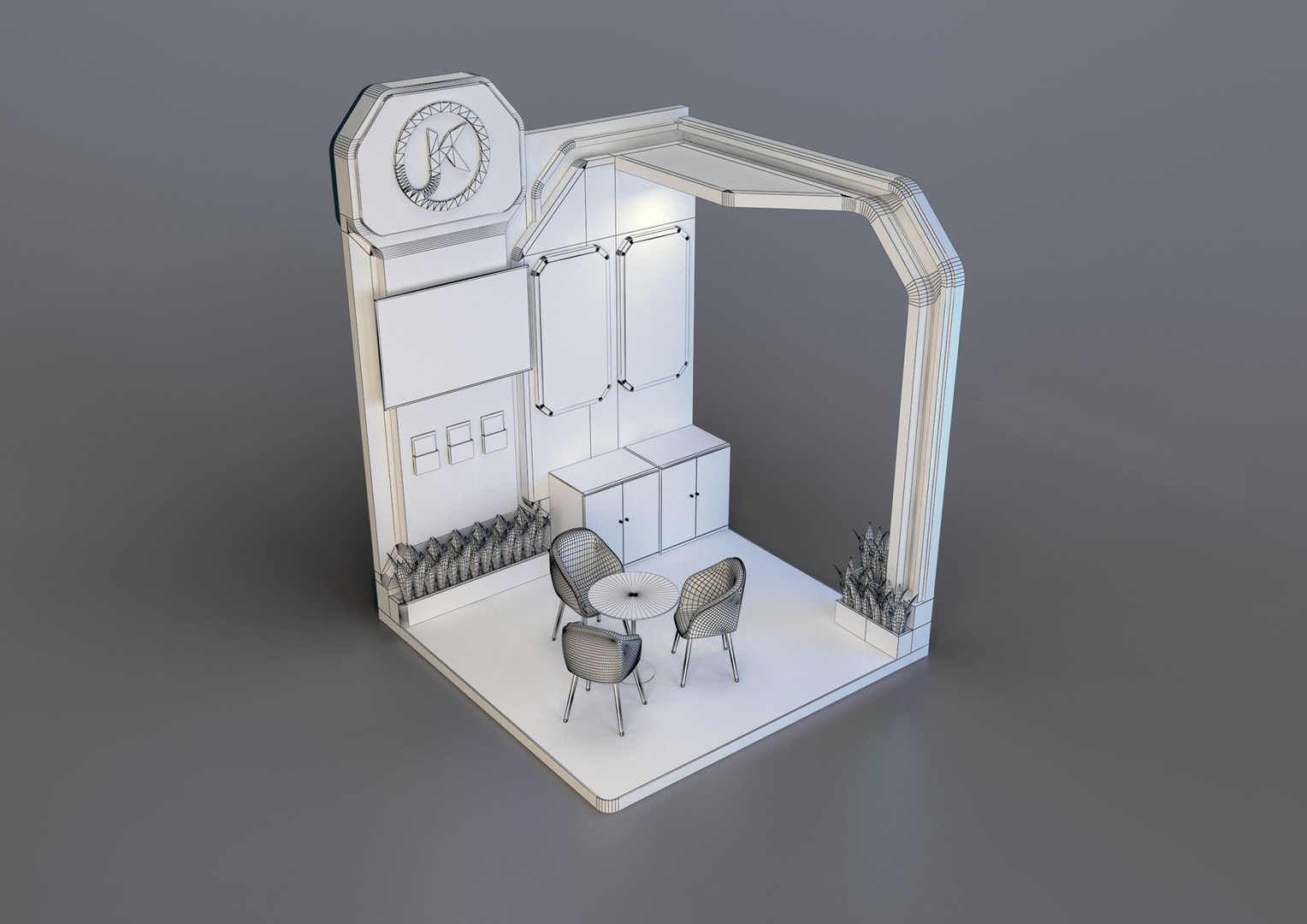 3D MINI BOOTH 02 - TurboSquid 1848471