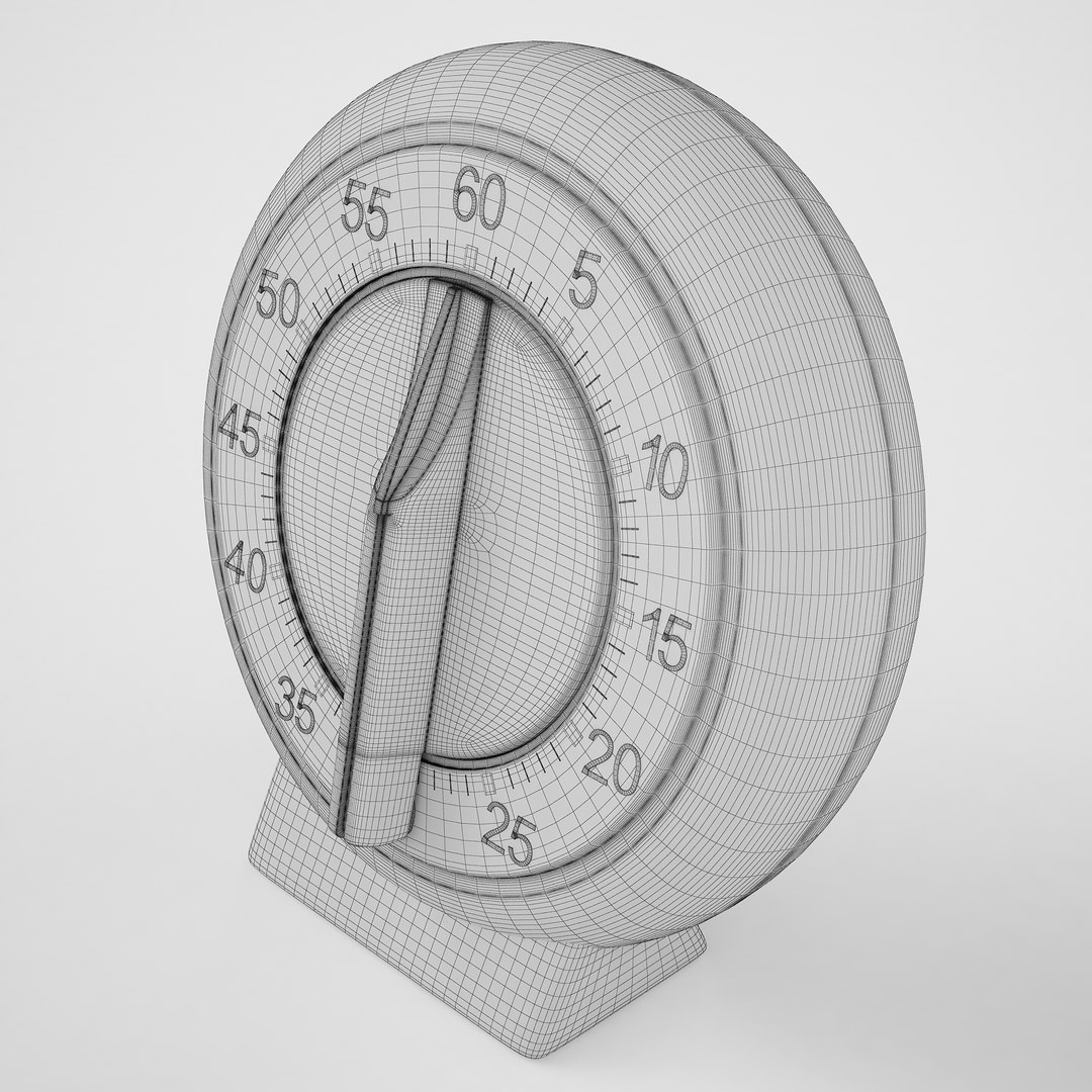 Classic Kitchen Timer 02 3D Model - TurboSquid 1836812