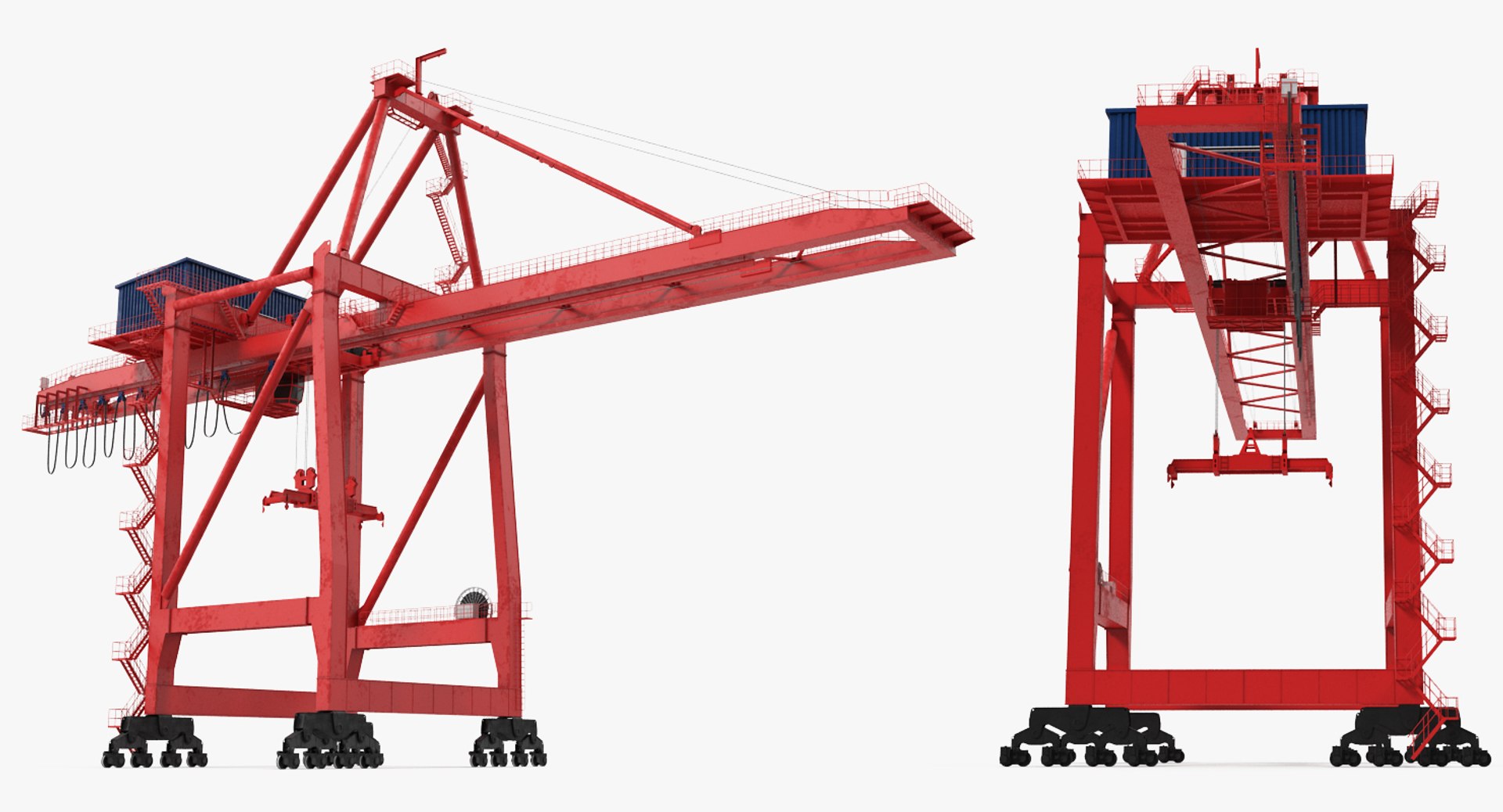 3d ship shore crane