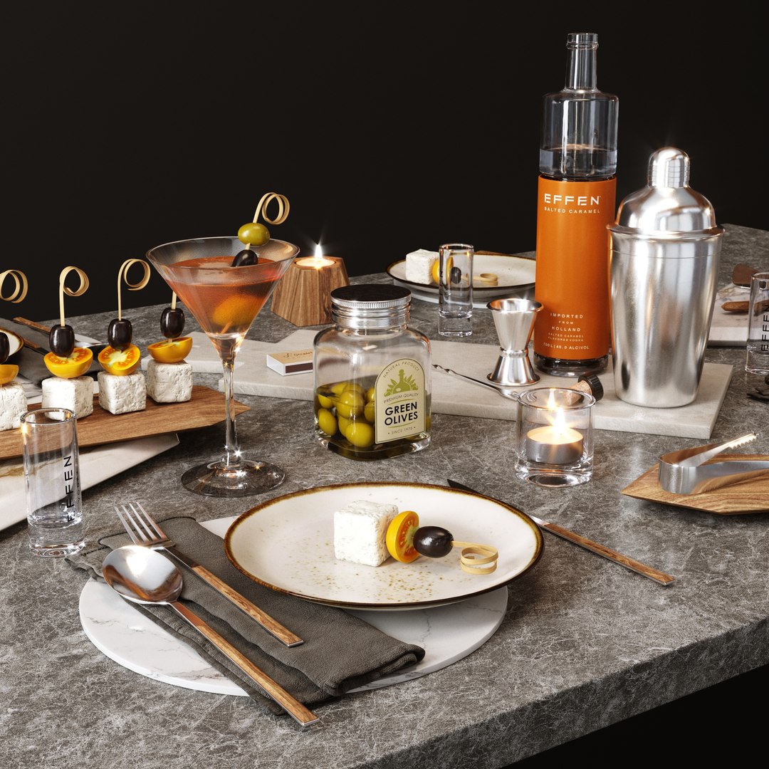 3D cocktail - TurboSquid 1608926