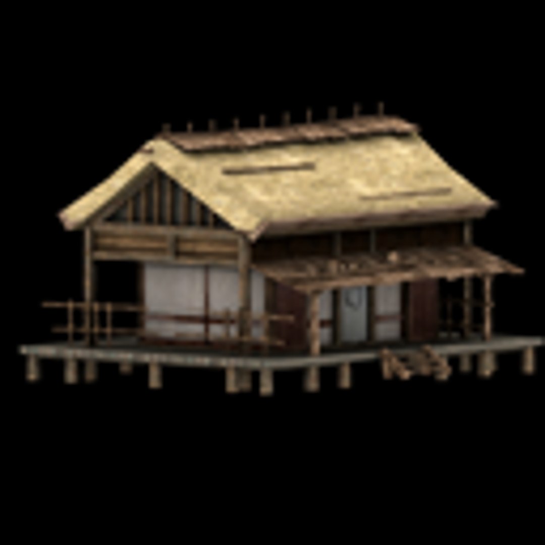 Dojo Building Shinto Edo 3d Fbx