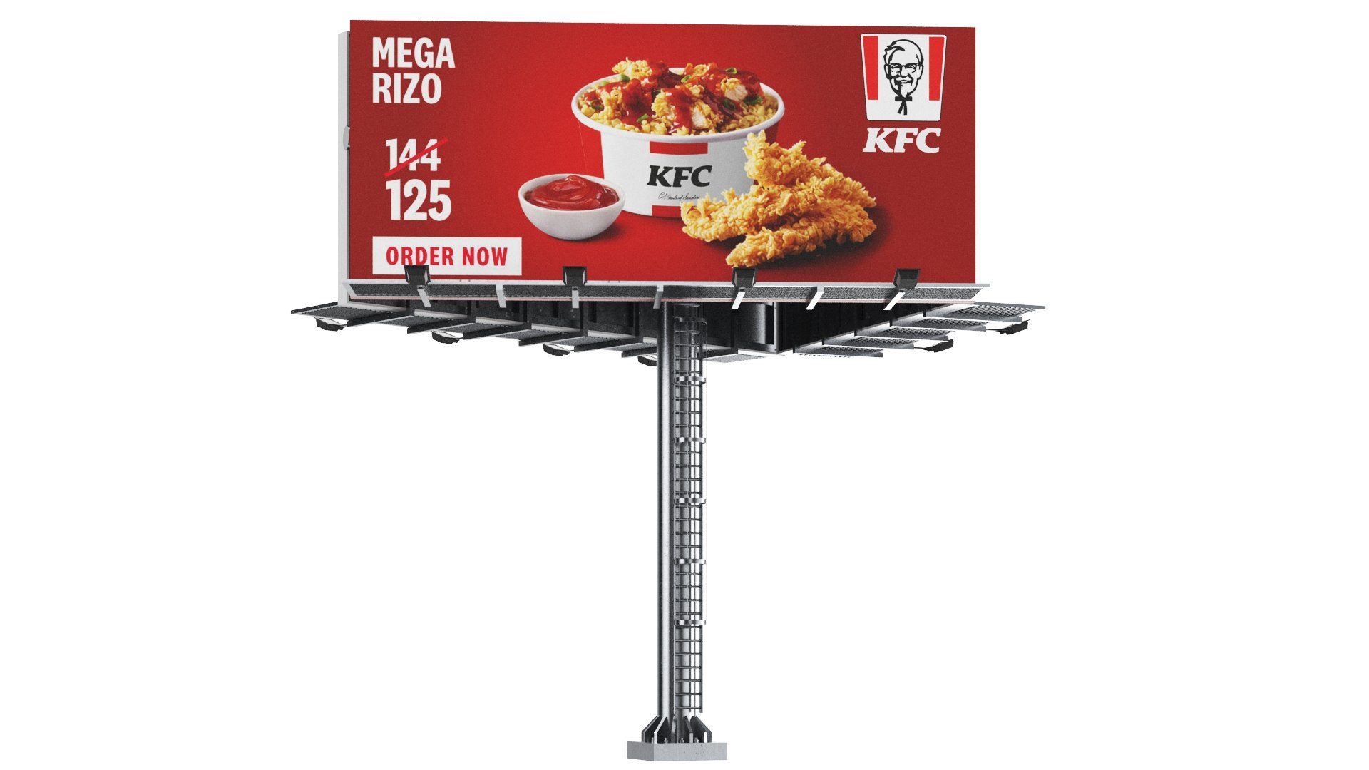 3D Detailed Billboard 02 - TurboSquid 2174935