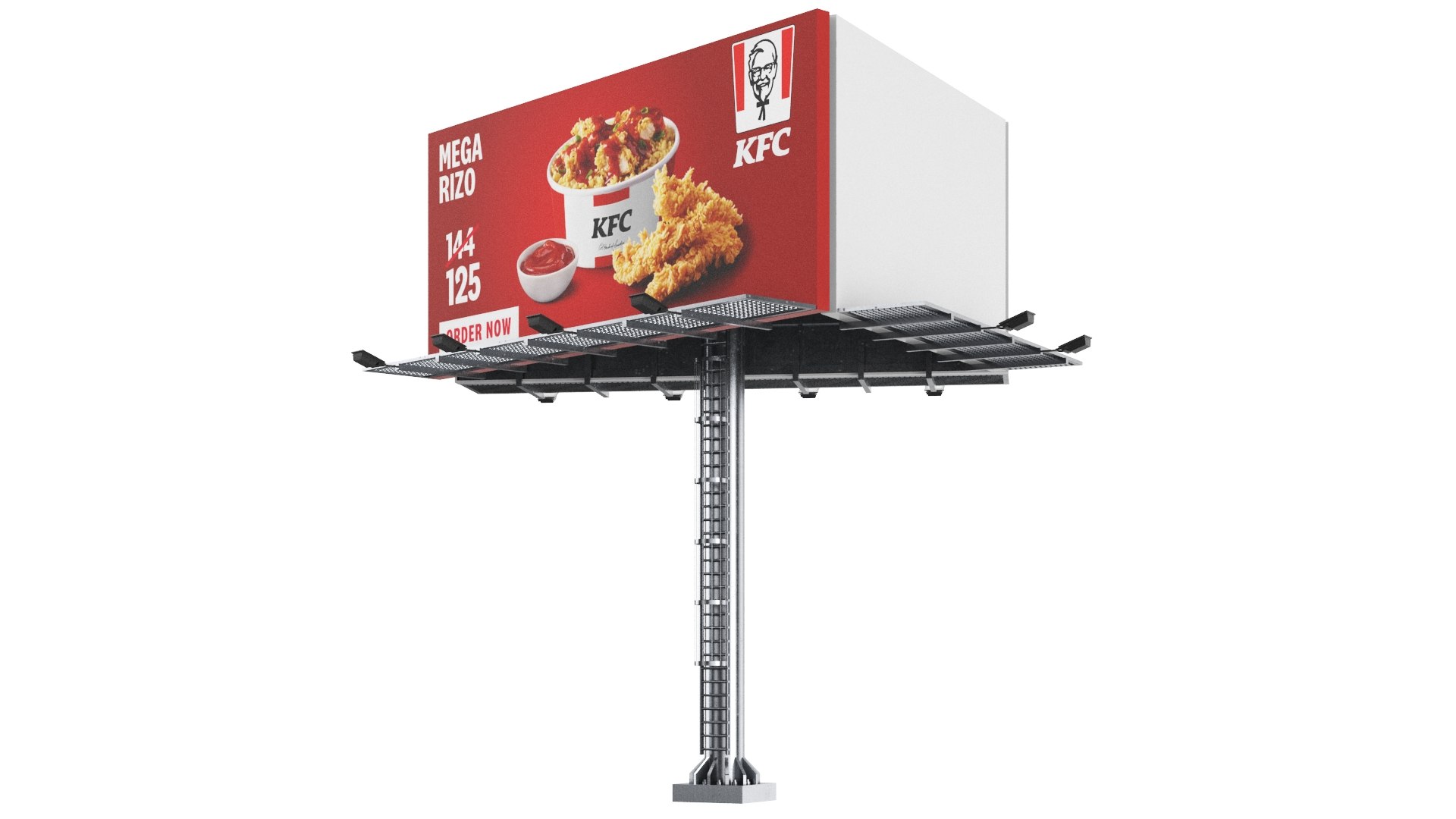 3D Detailed Billboard 02 - TurboSquid 2174935