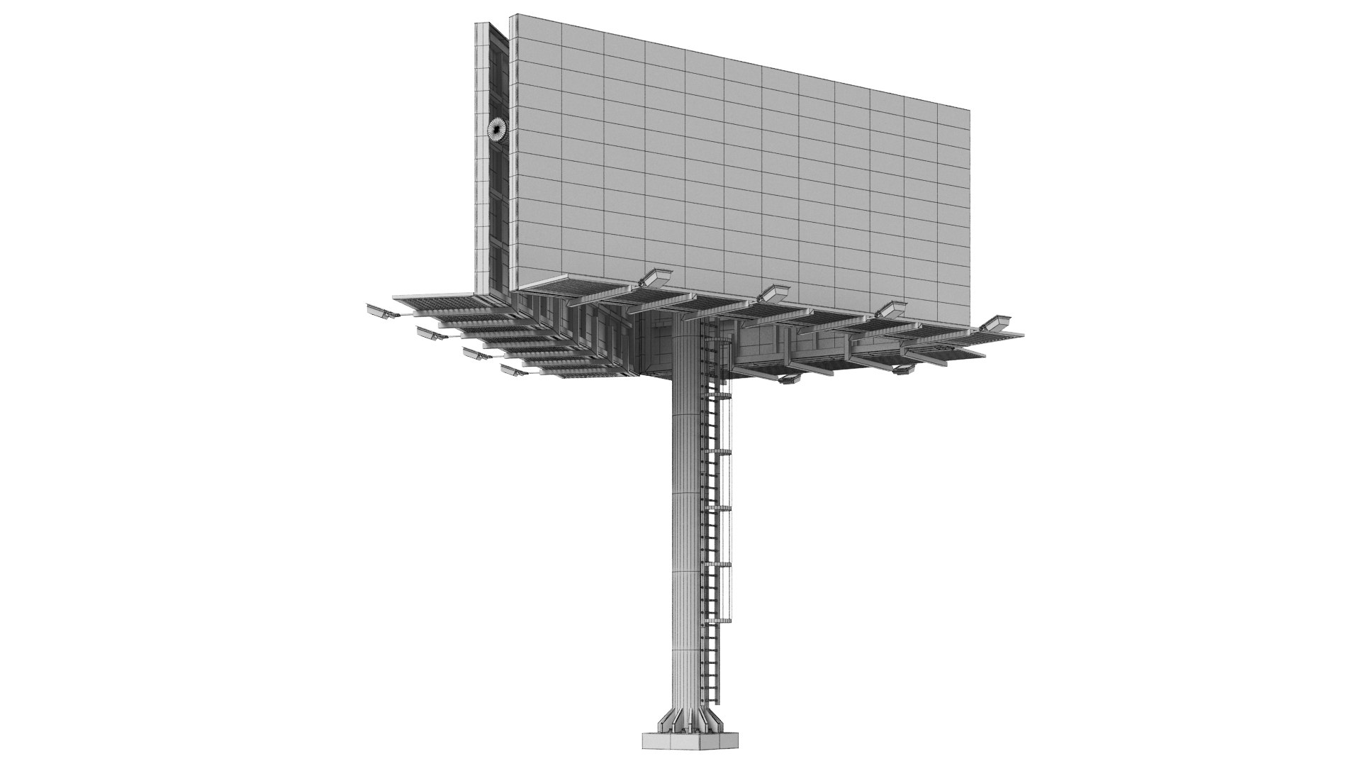 3D Detailed Billboard 02 - TurboSquid 2174935