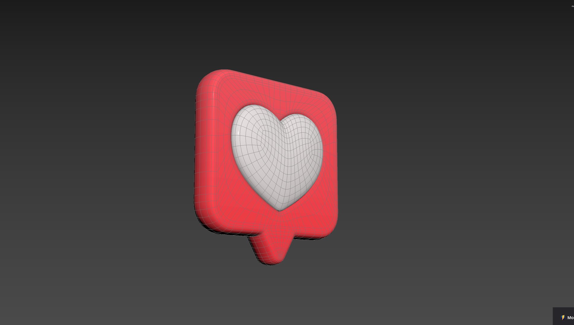 3D Symbol017 Heart Message - TurboSquid 2041327