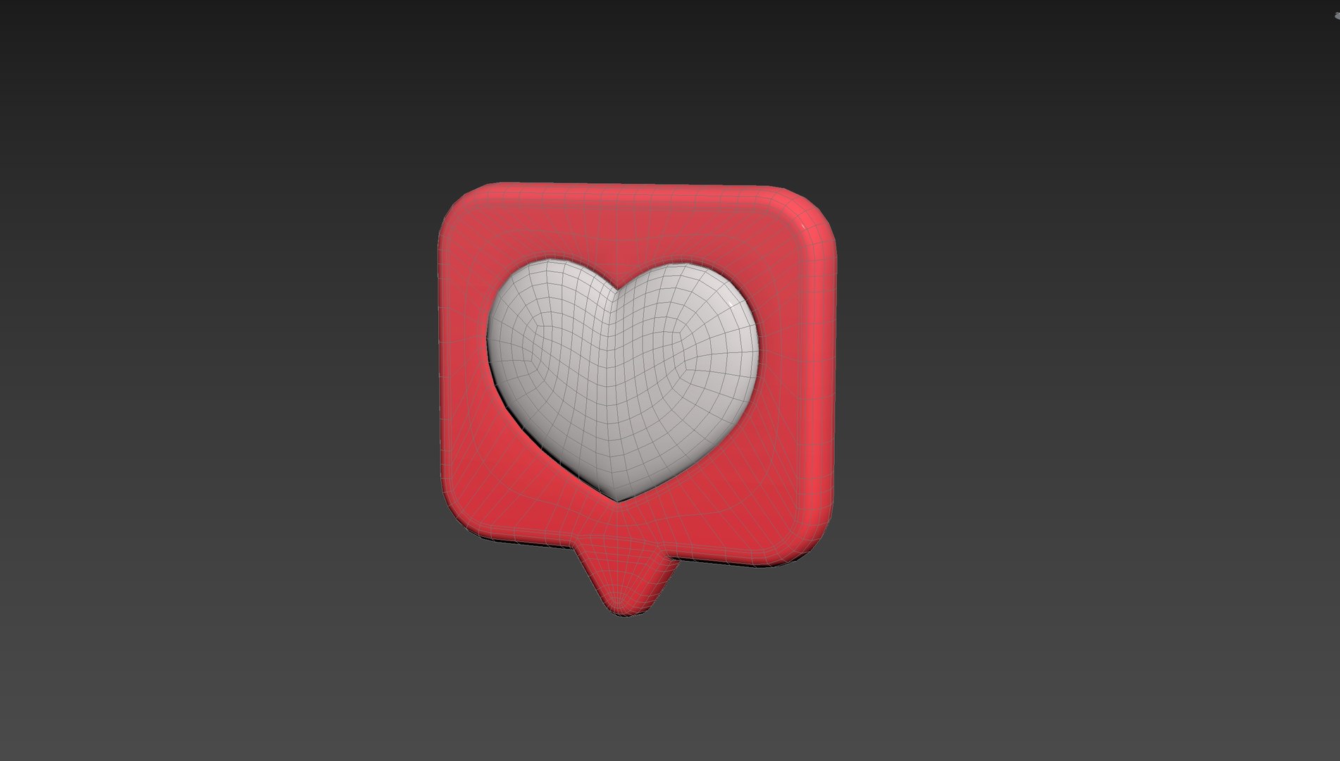 3D Symbol017 Heart Message - TurboSquid 2041327