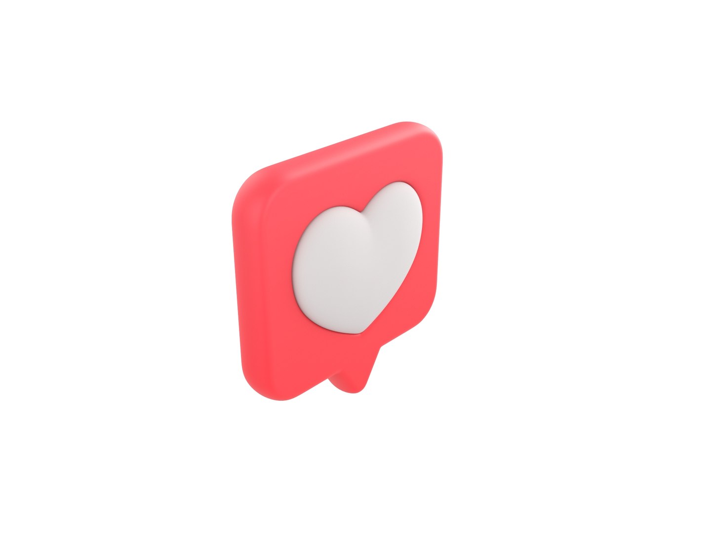 3D Symbol017 Heart Message - TurboSquid 2041327