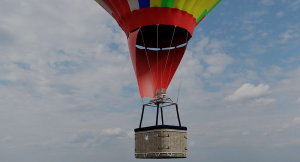 3d realistic air balloon