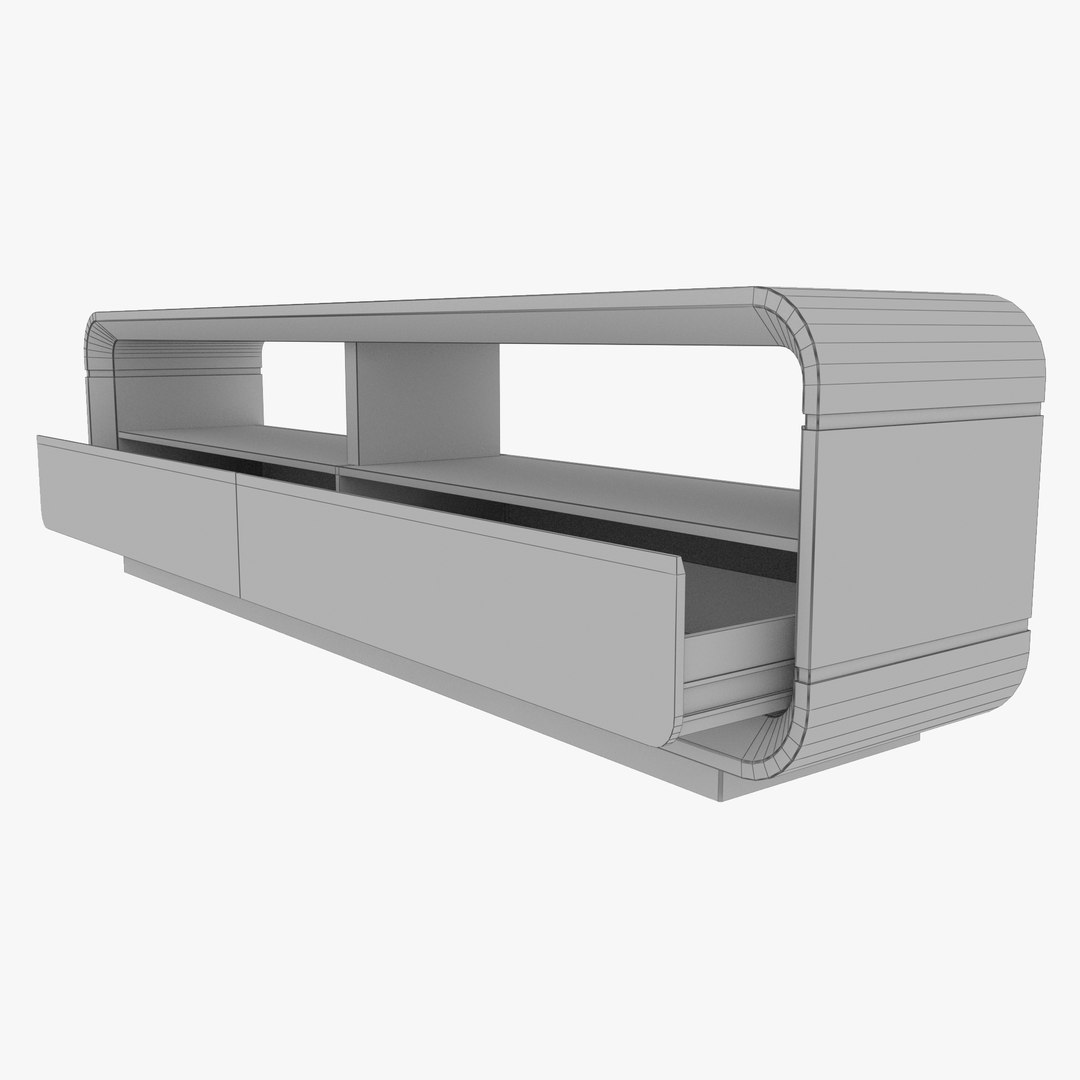 Tv Table 3D Model - TurboSquid 1320005
