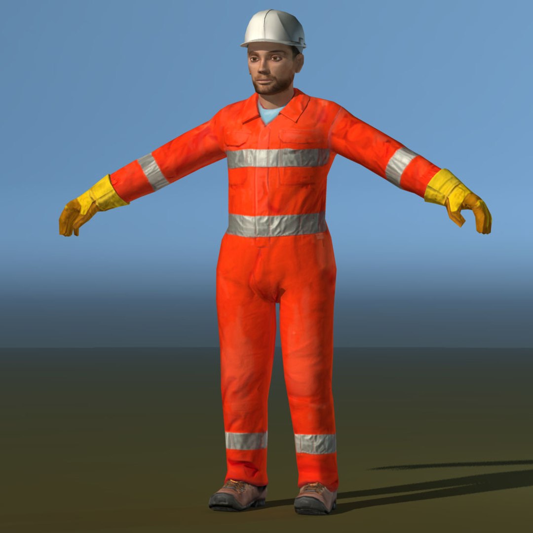 3d Obj Worker Safety Gear