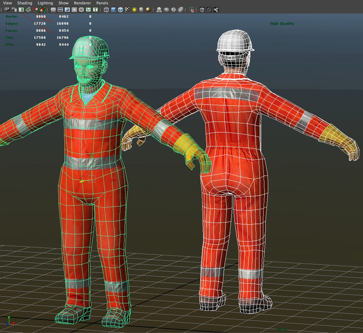 3d Obj Worker Safety Gear